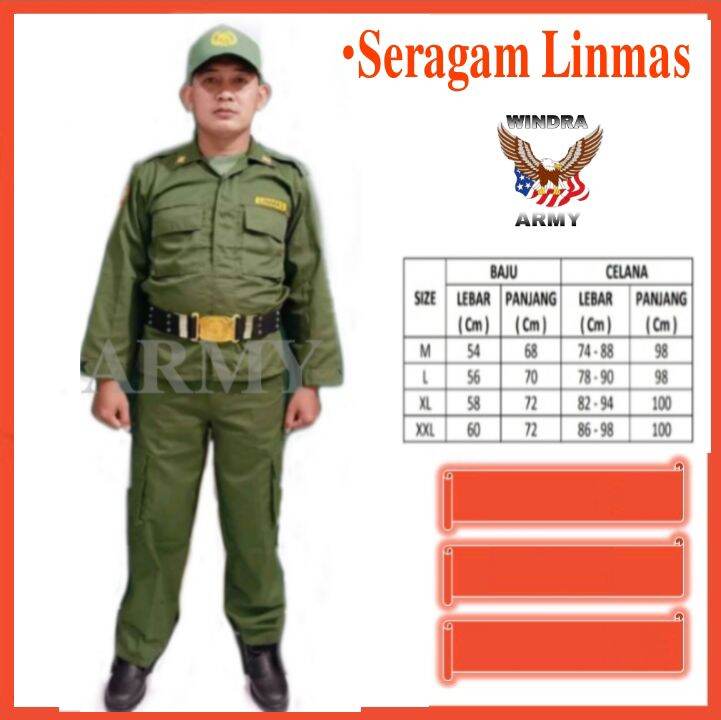COD BAJU LINMAS SERAGAM LINMAS LENGKAP SETELAN LINMAS BAJU PDL LINMAS ...