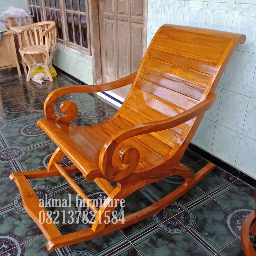 KURSI GOYANG KAYU JATI SUPER | Lazada Indonesia