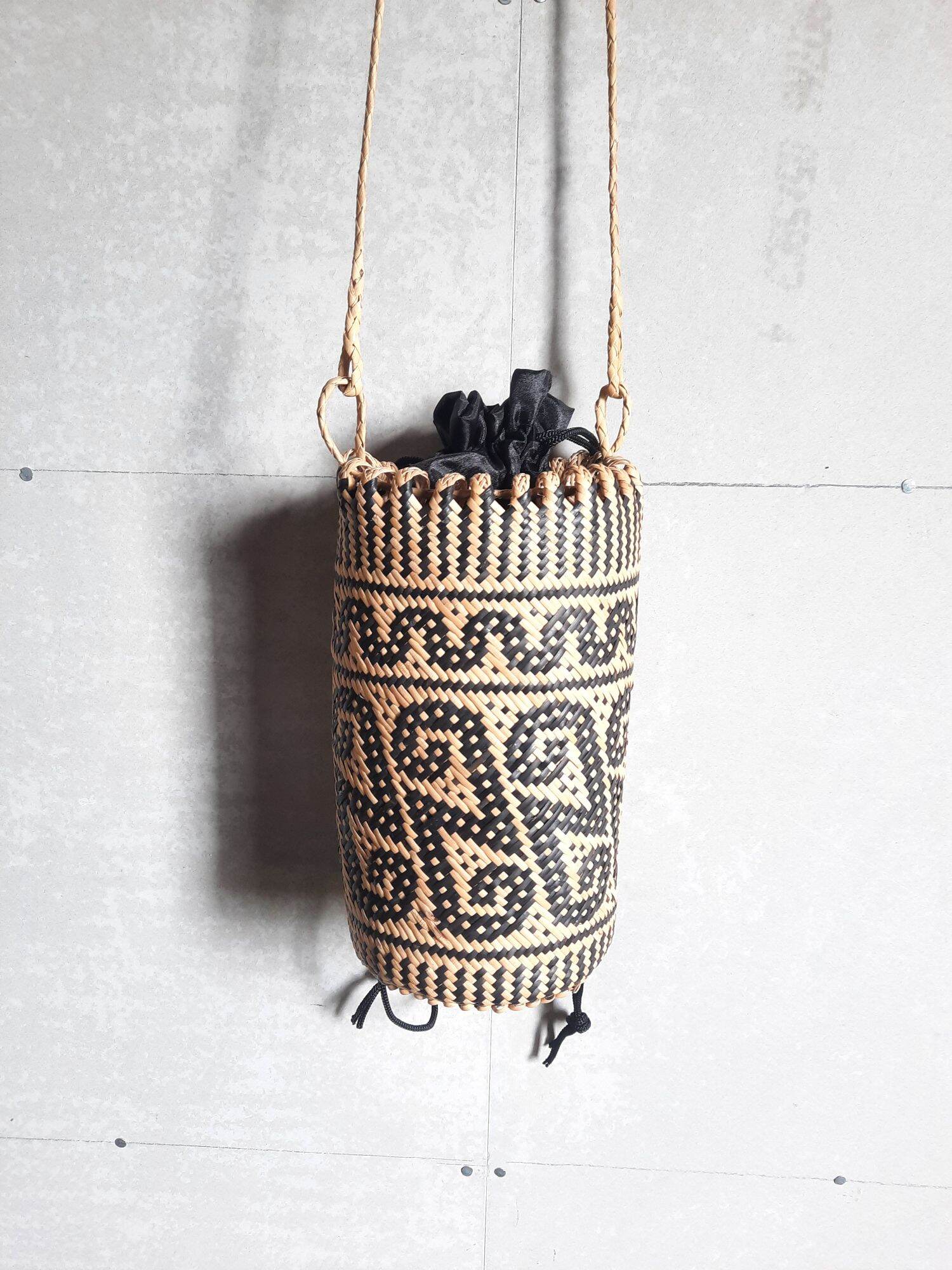 TAS SELEMPANG | TAS ANJAT ROTAN LENGKAP KAIN PURING | TAS SELEMPANG ...