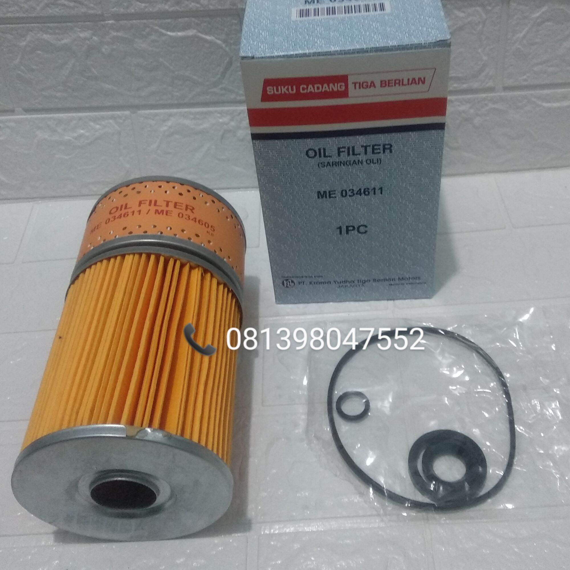 filter oli / saringan oil Mitsubishi Fuso/PS190/6D16/FM516 original ...