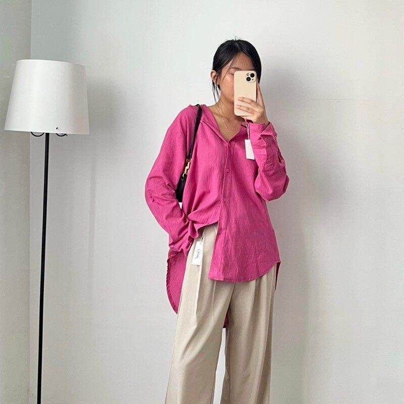 Suki Shirt 2022 - Kemeja Basic Oversize Linen Crinkle Premium | Lazada ...