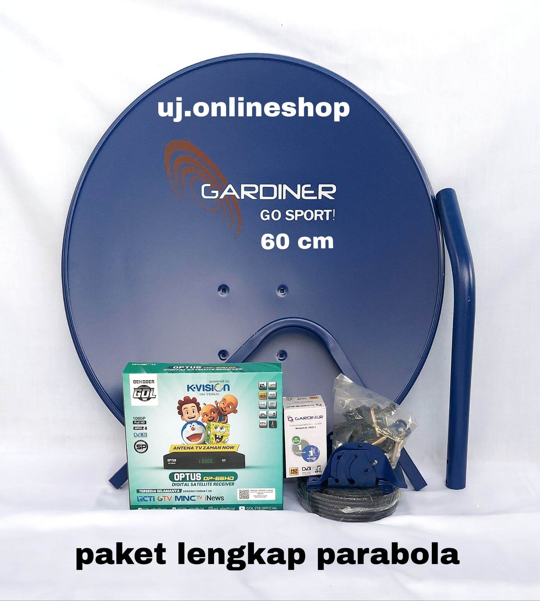 Parabola Mini Gardiner 60 cm Full set paket receiver optus - parabola ...
