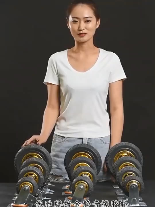 RODA TROLY ROLY RUBBER HITAM DOUBLE BEARING HEAVY DUTY 3 INCH 4 INCH 5 ...