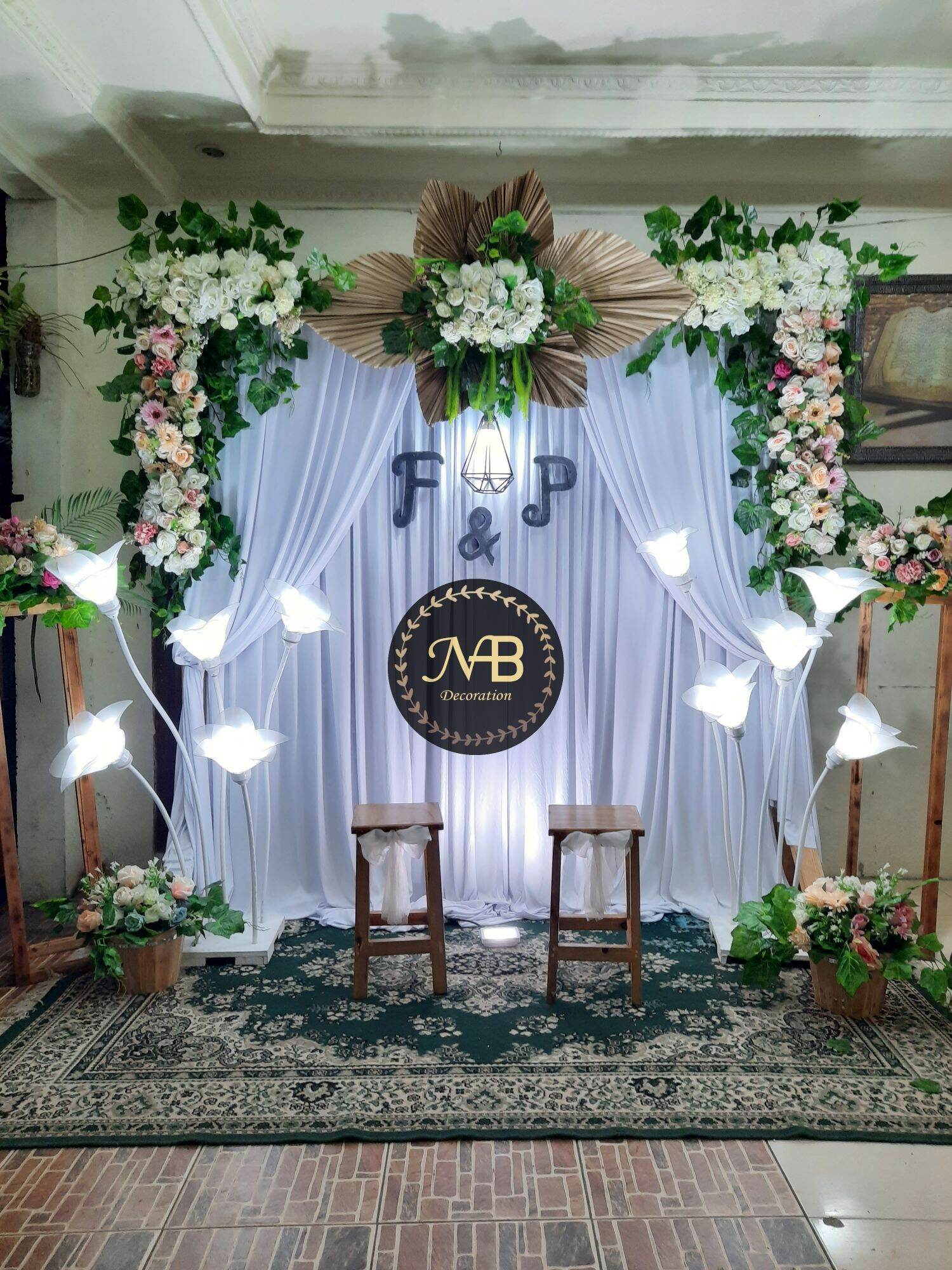 Sewa Backdrop Lamaran / Akad / Pemberkatan | Lazada Indonesia