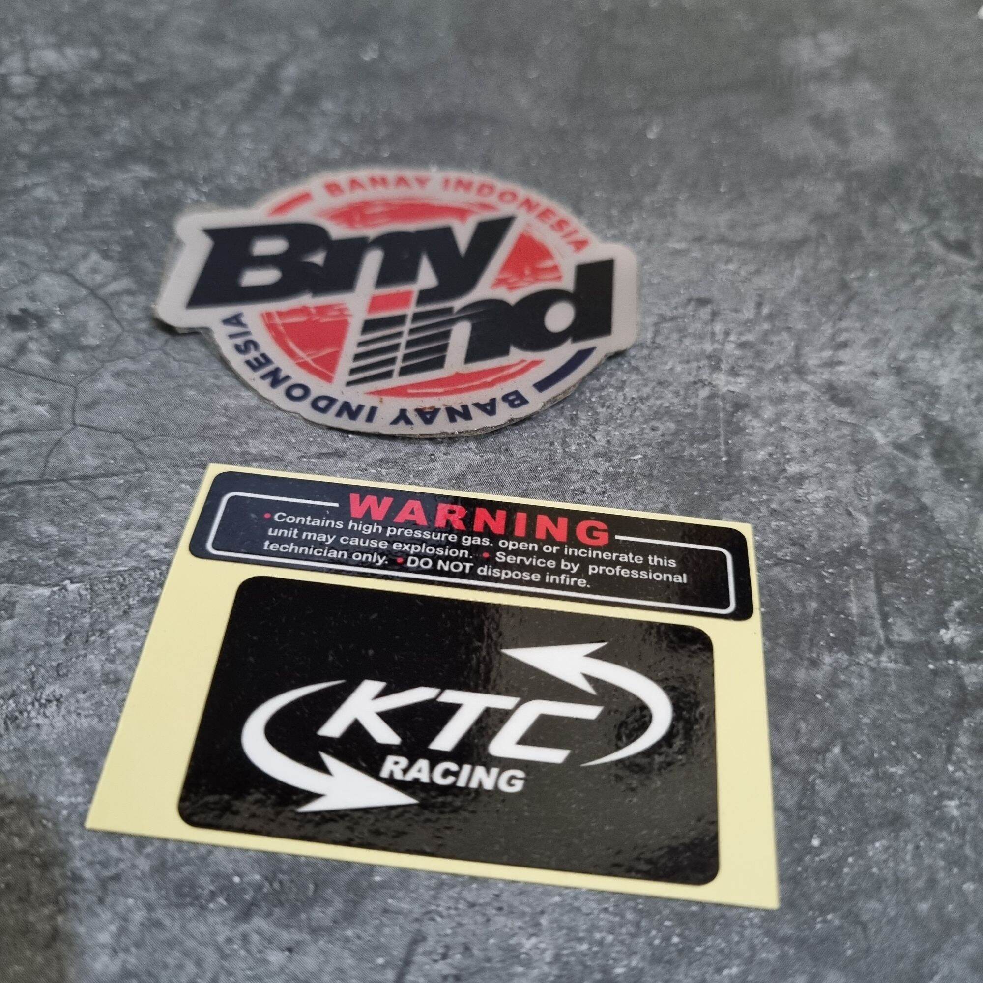 Sticker Stiker KTC RACING Dan Warning Transparan | Lazada Indonesia
