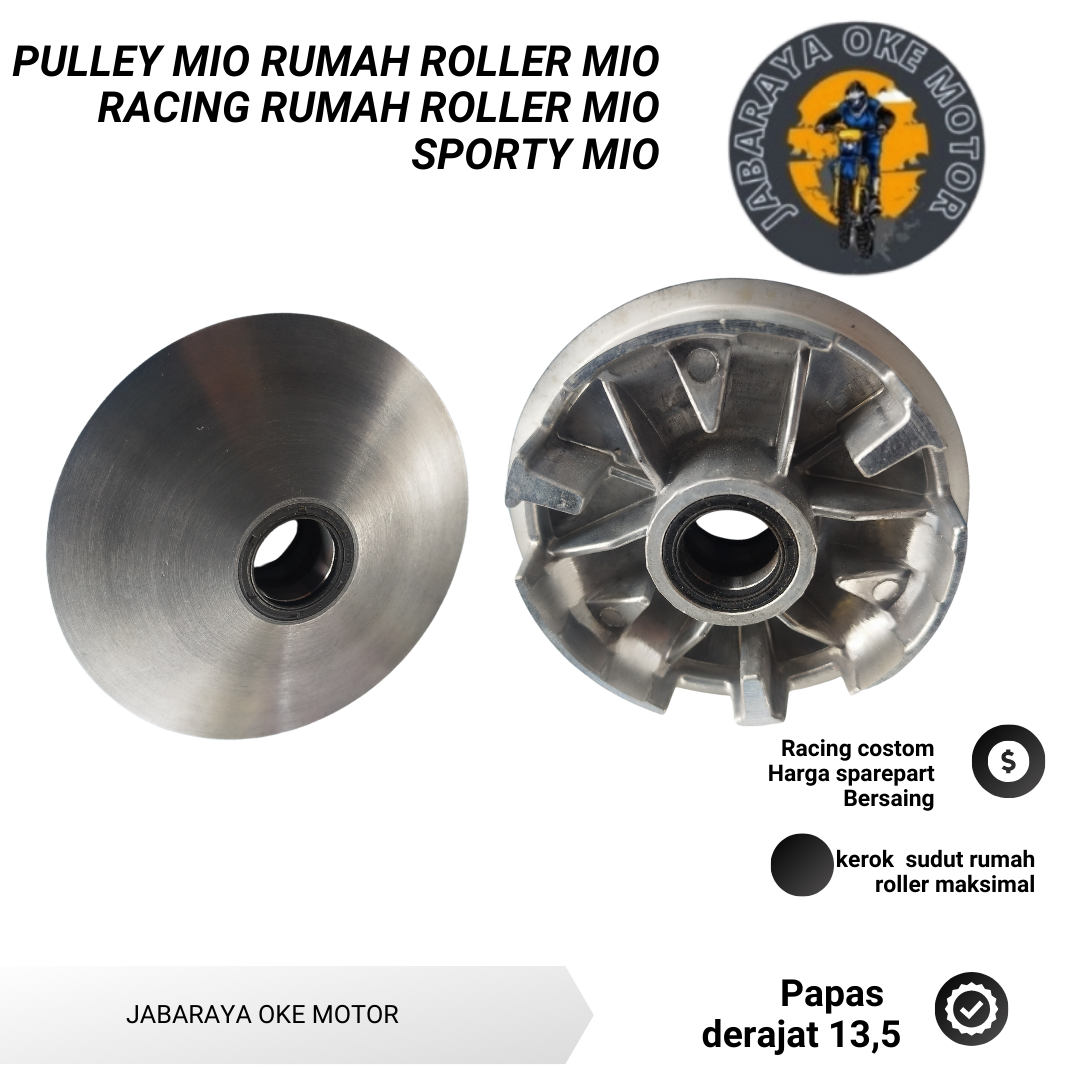 PULLEY MIO RUMAH ROLLER MIO RACING PAPAS DERAJAT 13,5 KEROK SUDUT RUMAH ...