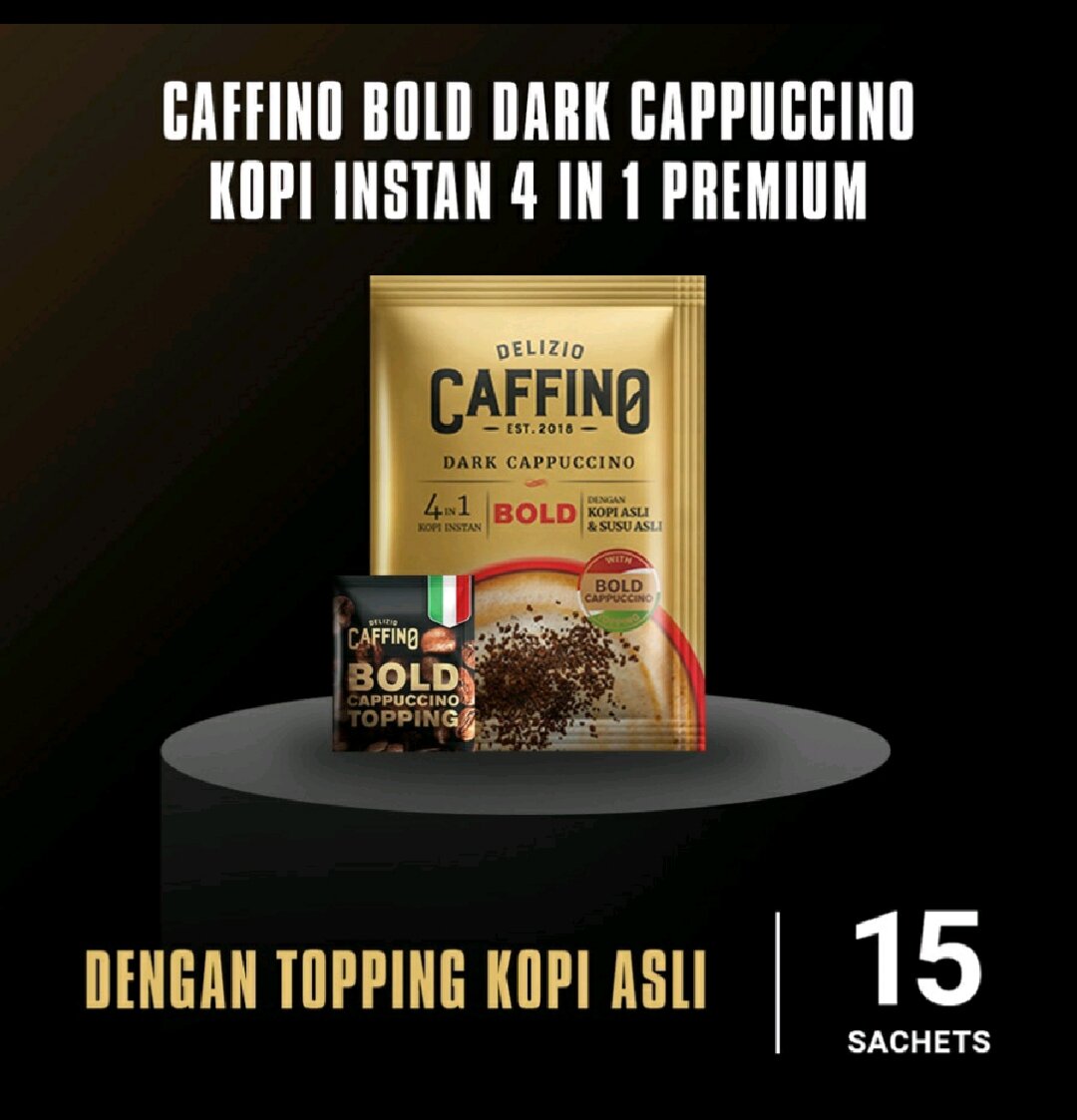 Caffino Dark Cappuccino Bold 15 saset | Lazada Indonesia