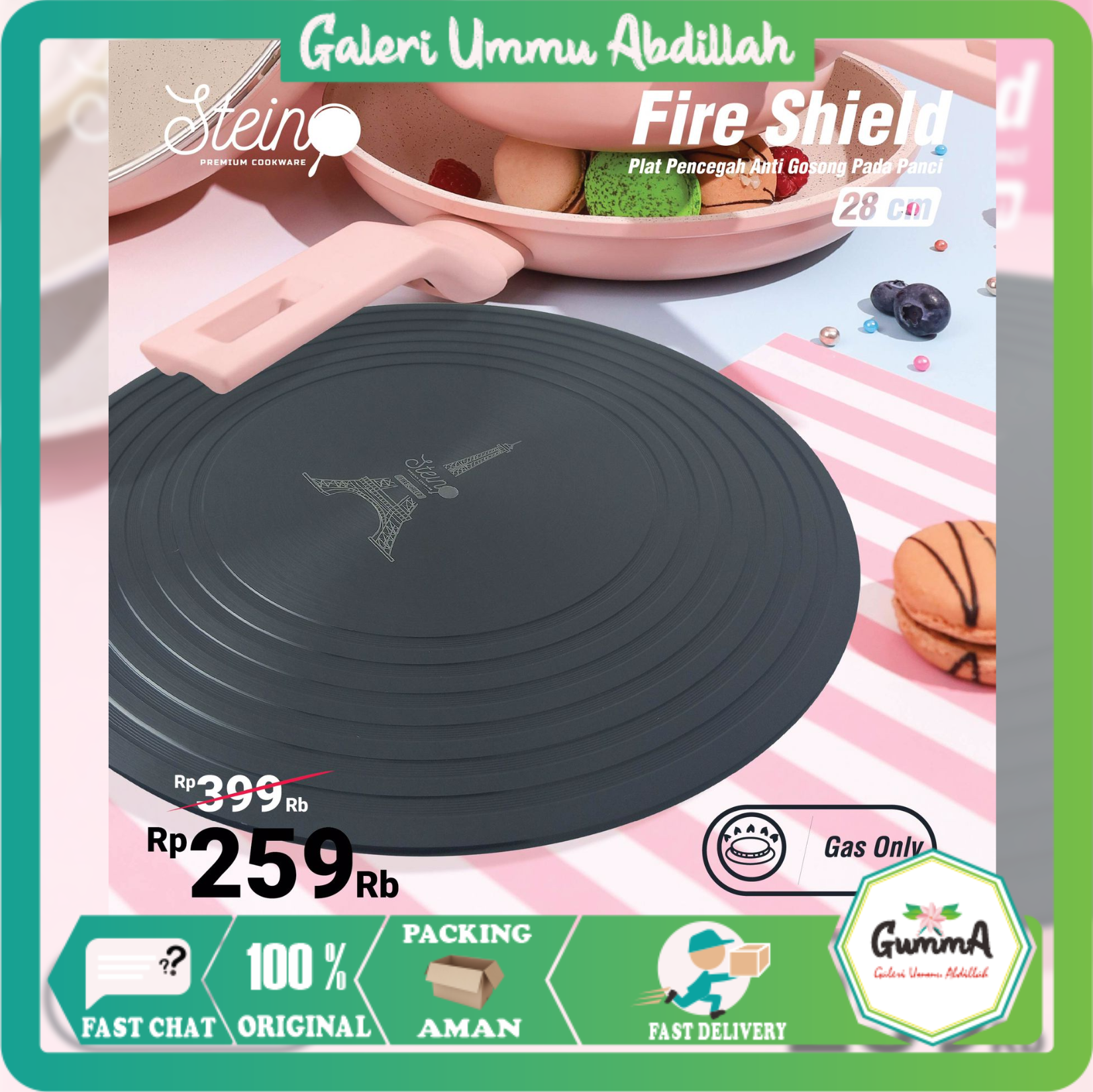 Stein Fire Shield Steincookware Plat Anti Gosong Pelindung Panci Alas ...