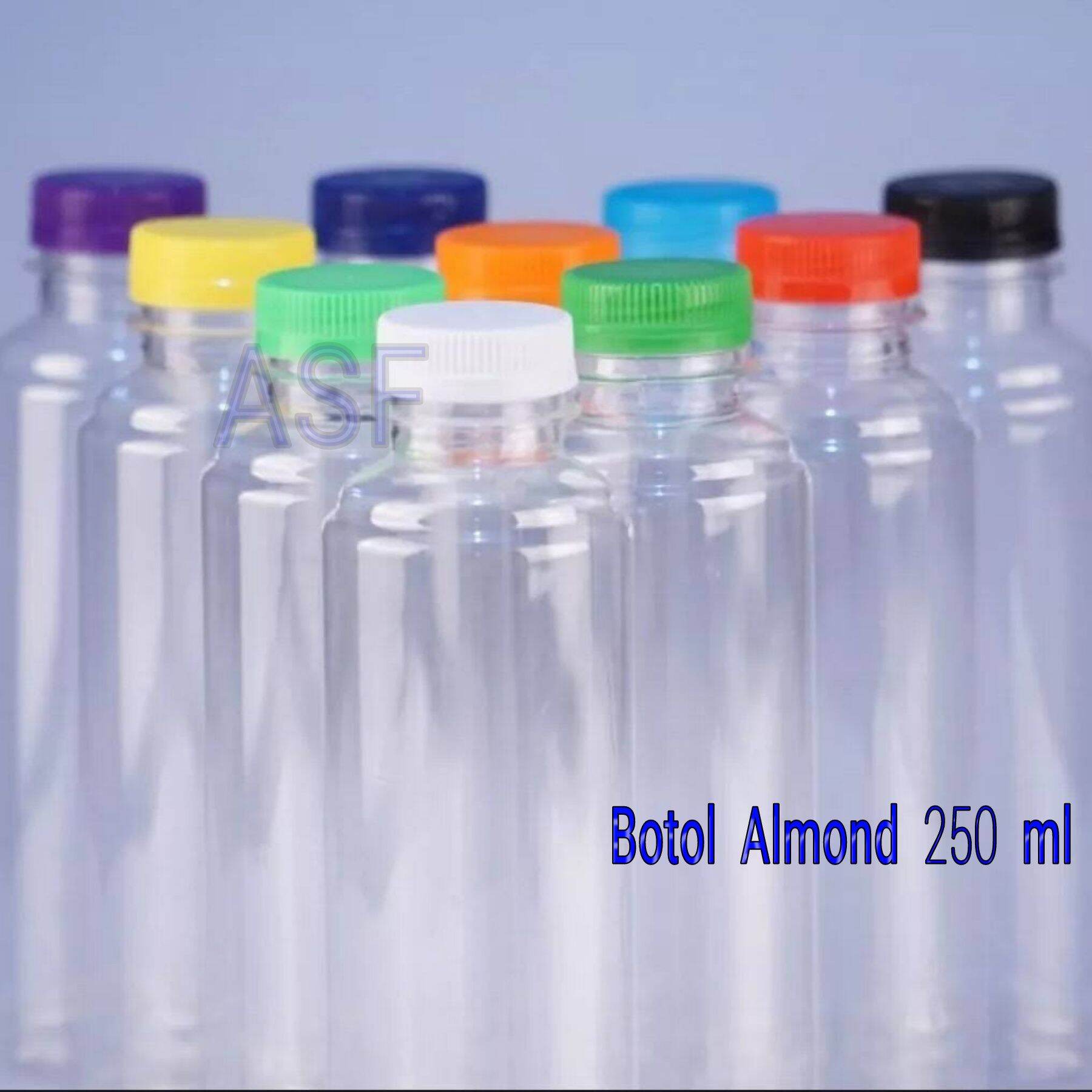 Botol Plastik Almond 250 ml / Botol Plastik Minuman / Botol Plastik ...