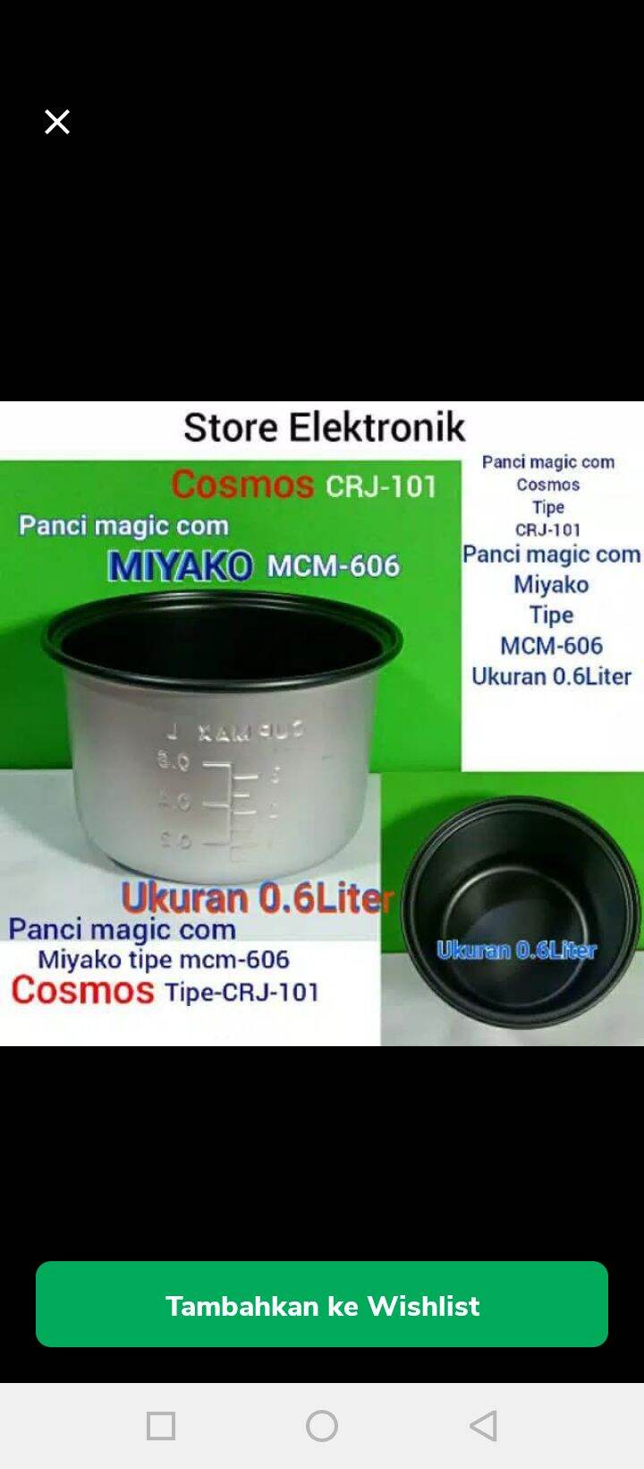 panci rice cooker miyako original 0.6L da logo Miyako nya | Lazada ...