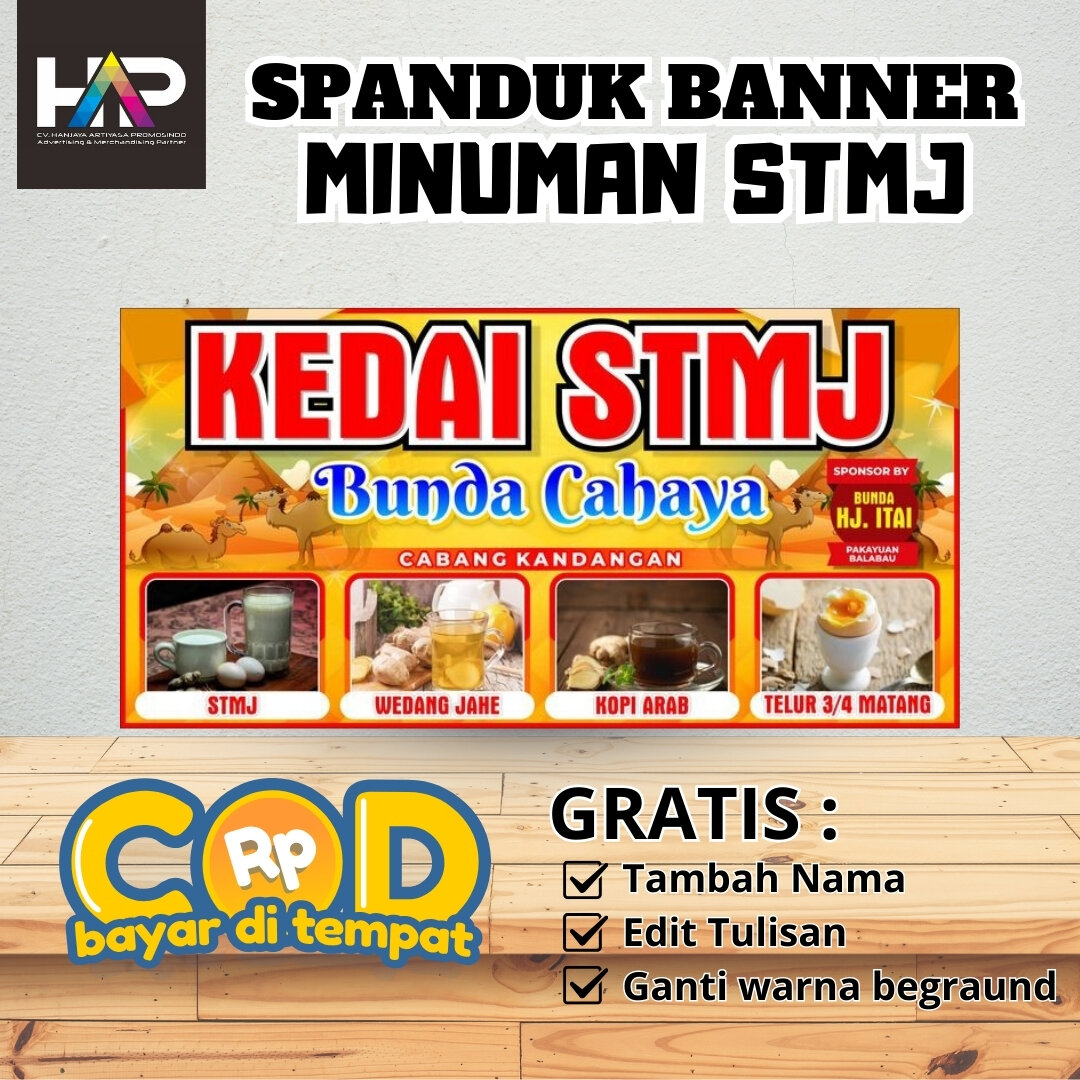 SPANDUK BANNER WARUNG MINUMAN STMJ | Lazada Indonesia
