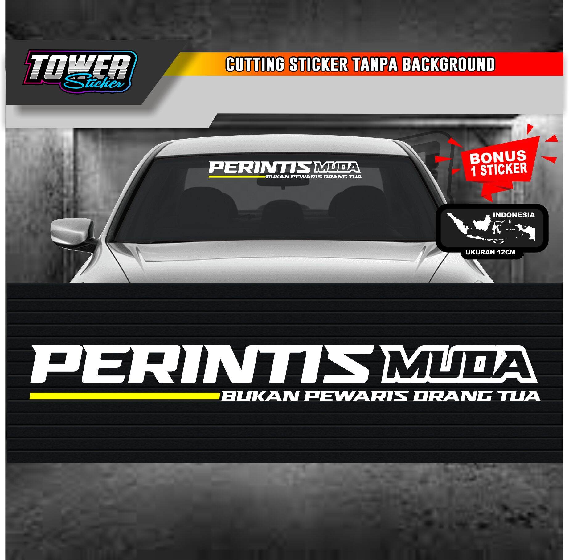 Stiker cutting PERINTIS MUDA BUKAN PEWARIS sticker tanpa background ...