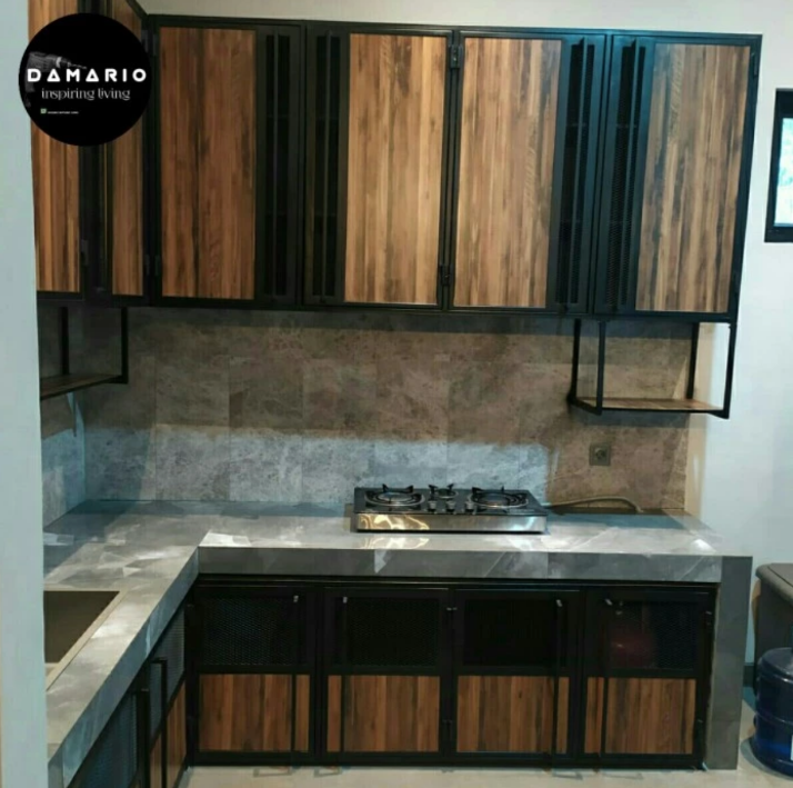 kitchen set industrial /kitchen set minimalis besi/kitchen set modern ...
