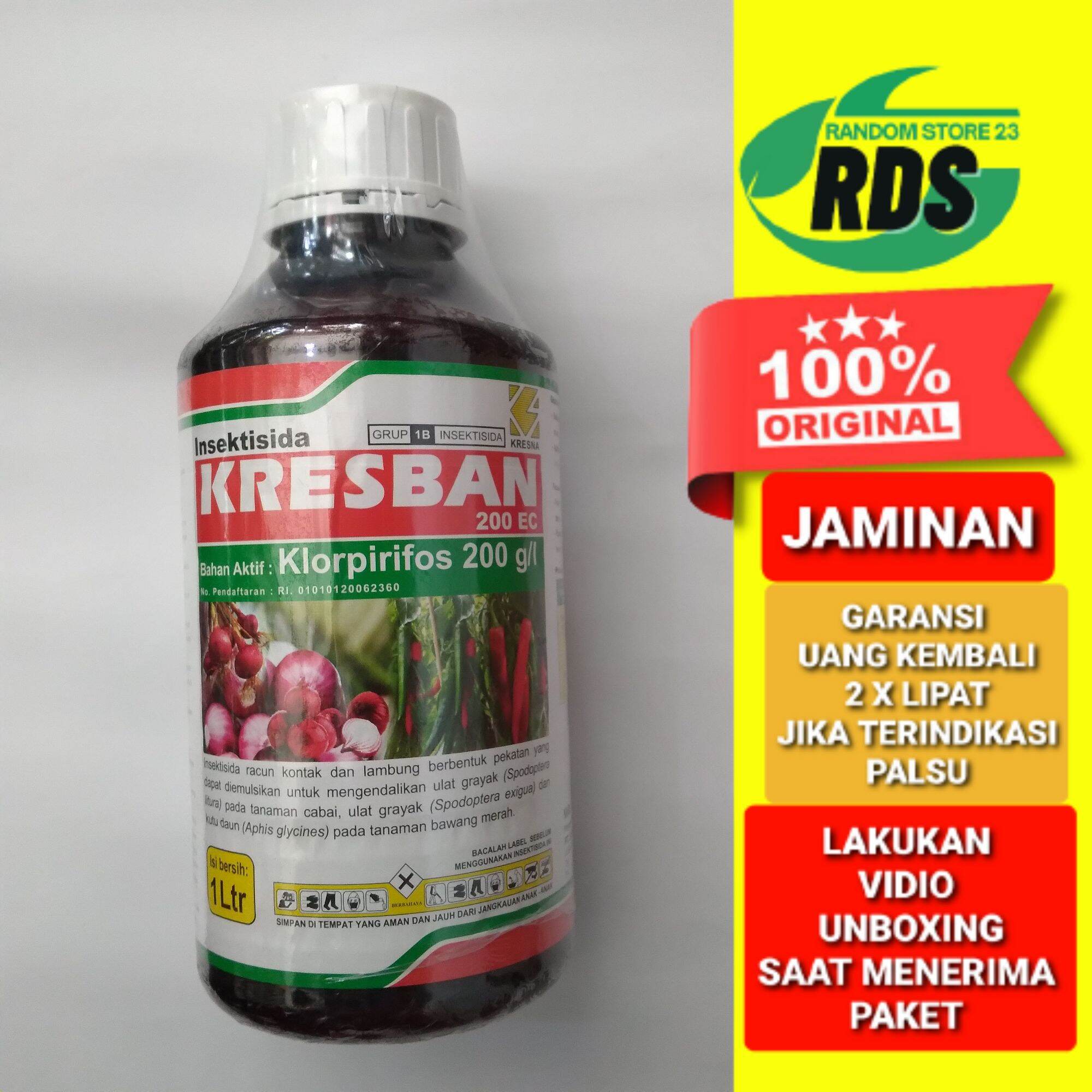 Insektisida kresban 200 EC Klorpirifos 1Liter Dursban | Lazada Indonesia