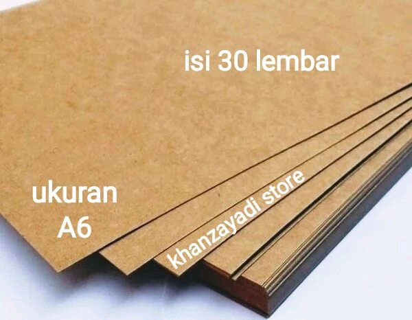 kertas karton board hard paper A6 tebal 1.5 mm | Lazada Indonesia