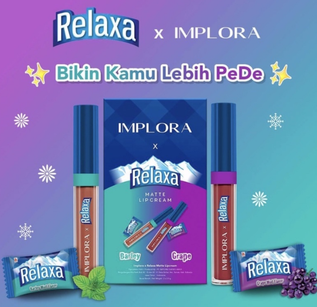 NEW !! Implora x Relaxa Lip Cream Matte Barley Grape - Limited Edition ...
