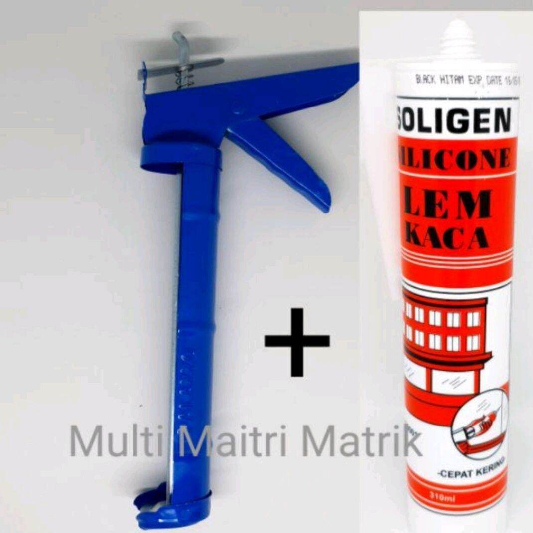 Alat tembak lem kaca botol seng paket + lem kaca botol / lem kaca ...