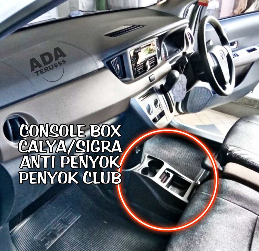 CONSOLE BOX CALYA/SIGRA HITAM PREMIUM QUALITY AKSESORIS VARIASI MOBIL ...