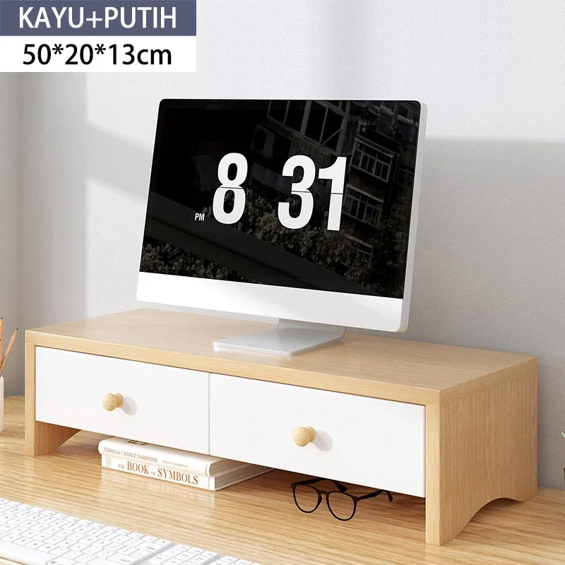 Meja Monitor Komputer Desk Shelf Stand Monitor DS03 Tatakan Dudukan ...