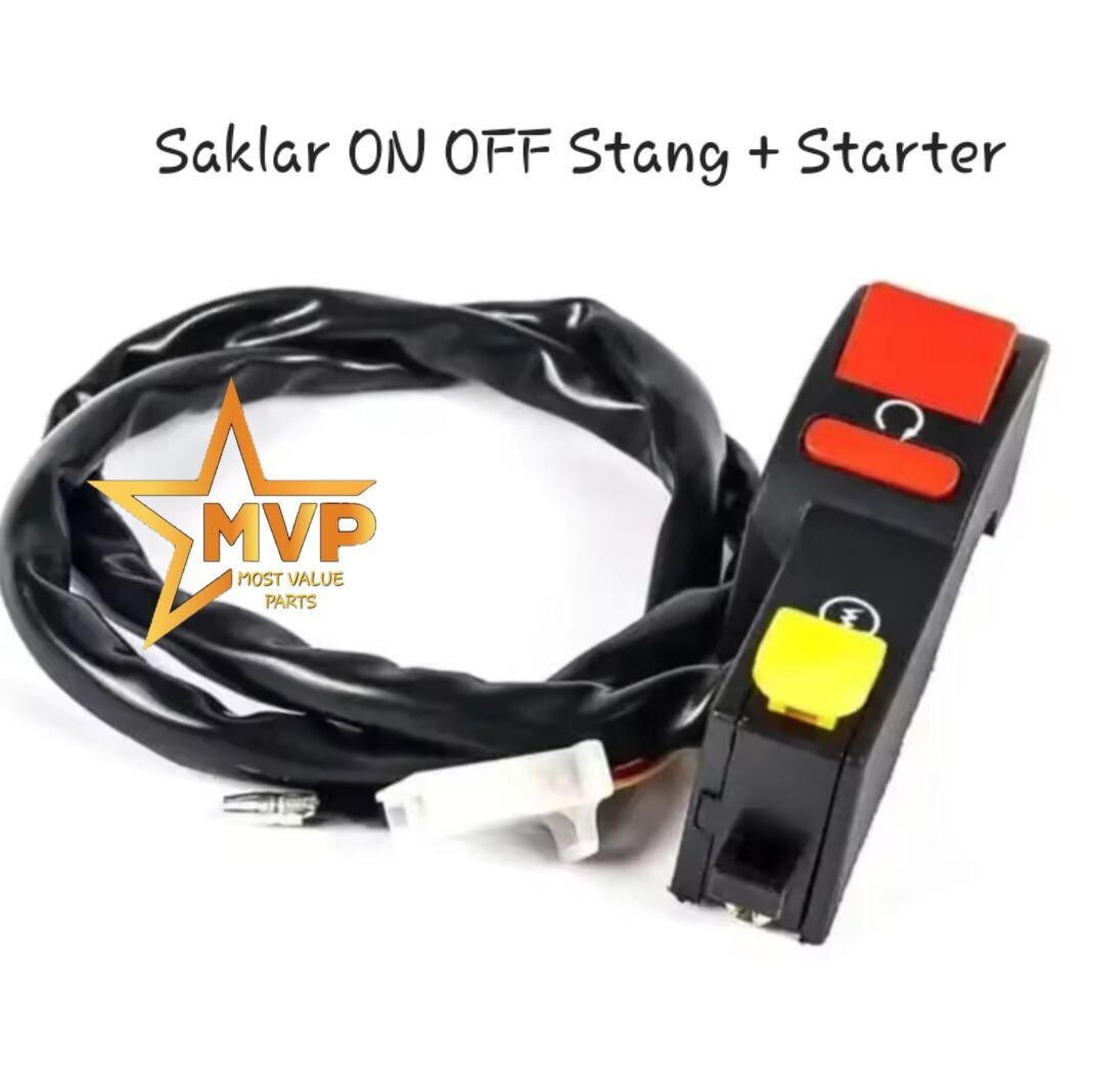 Saklar On Off Stang + Stater Universal Bisa Untuk Semua Motor ...