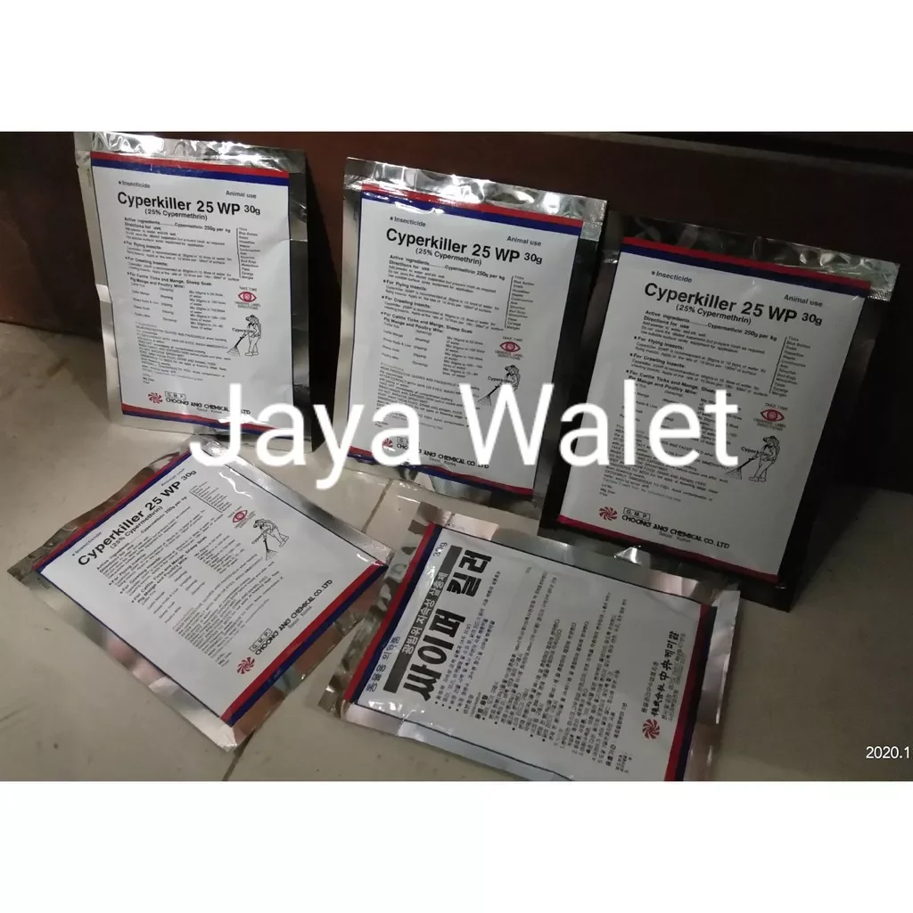 Cyperkiller 25 wp 30 gram / Insektisida / pembasmi kutu | Lazada Indonesia