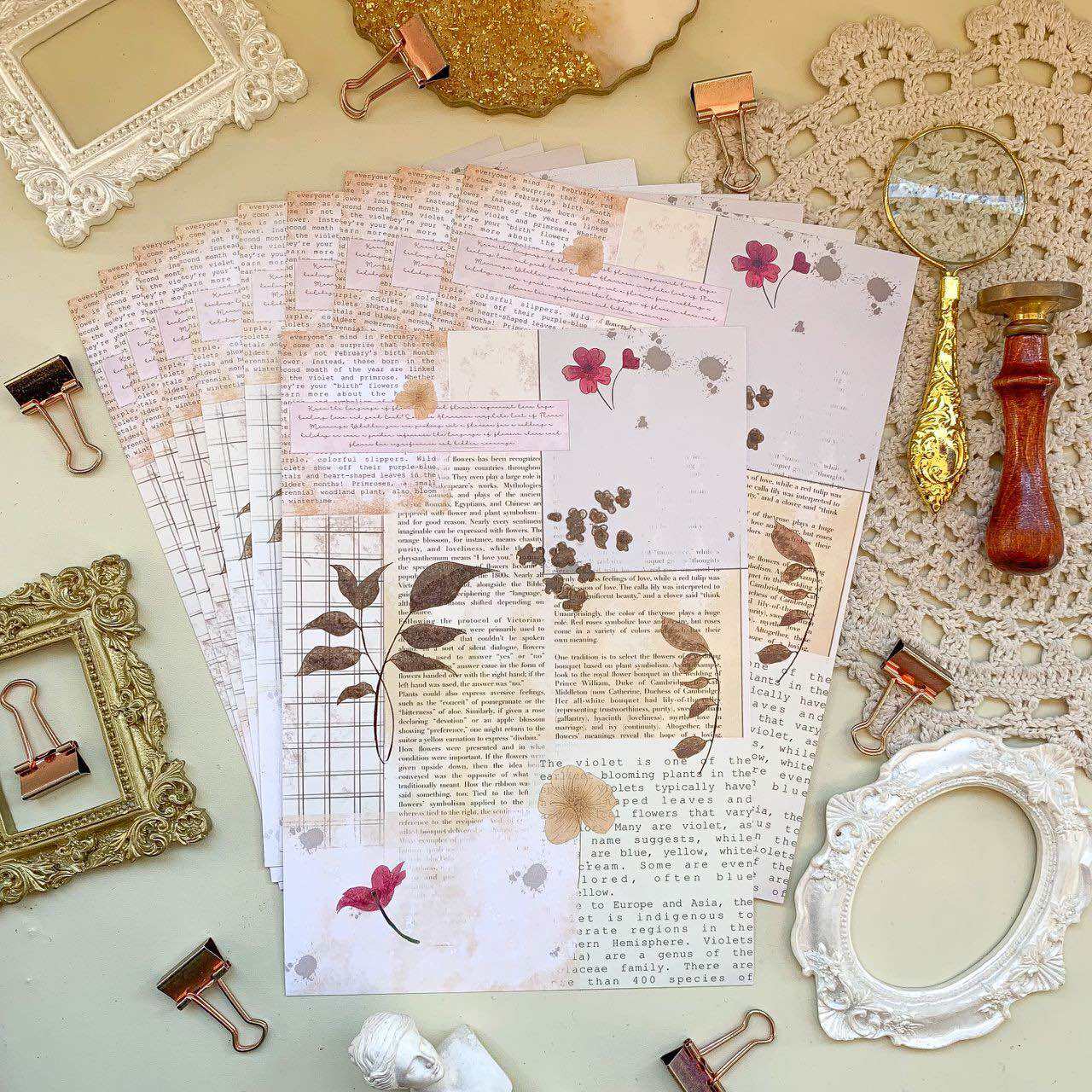 SCRAPBOOK PAPER | KERTAS SCRAPBOOK MURAH Vintage Paper Journal ...