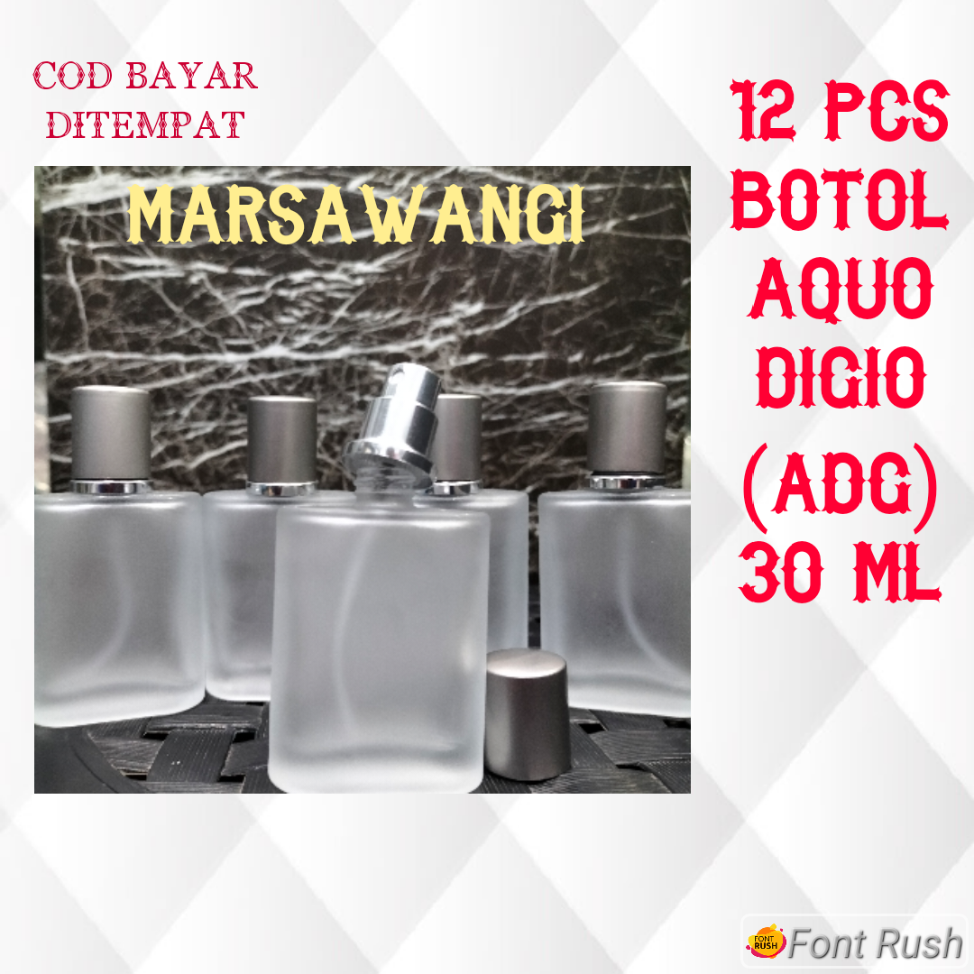 DISKON 12 PCS BOTOL ADG 30 ML |Botol parfum PERSEGI KOSONG | Lazada ...