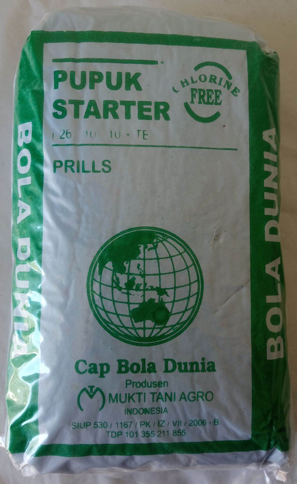 PUPUK STARTER (26 - 10 - 10 + TE) CAP BOLA DUNIA 1 KG | Lazada Indonesia