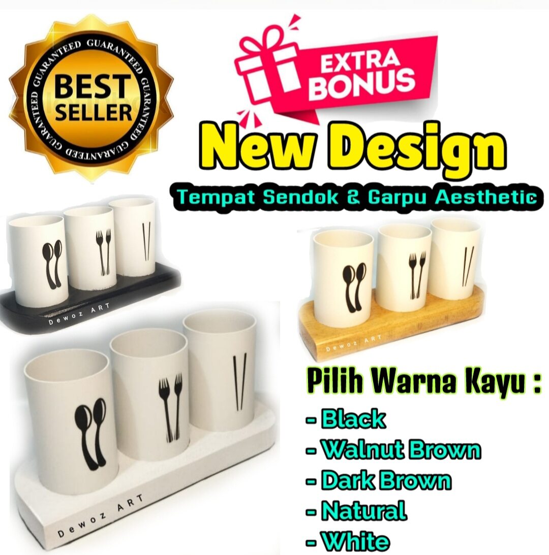 Tempat Sendok Unik Aesthetic Varian Warna | Lazada Indonesia