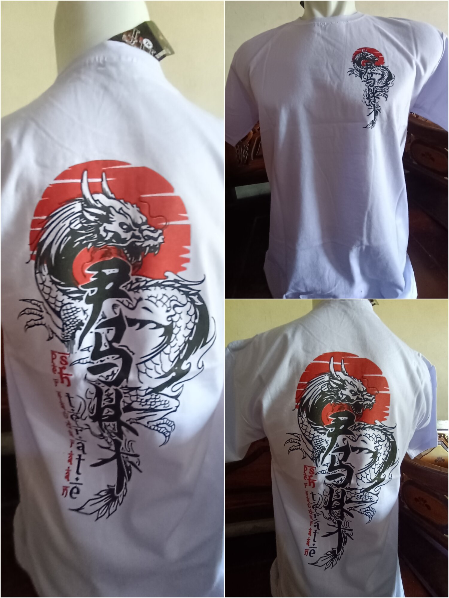 KAOS PSHT JEPANG MOTIF NAGA-Kaos PSHT Terate Cultur Naga Kaos Distro ...
