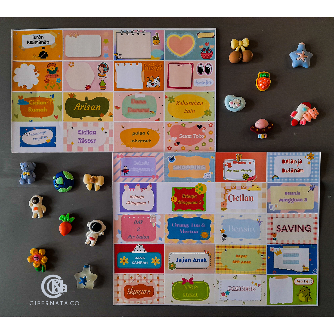 Stiker Budgeting Keuangan V.3 | Stiker Pengatur Keuangan V.3 | Stiker ...