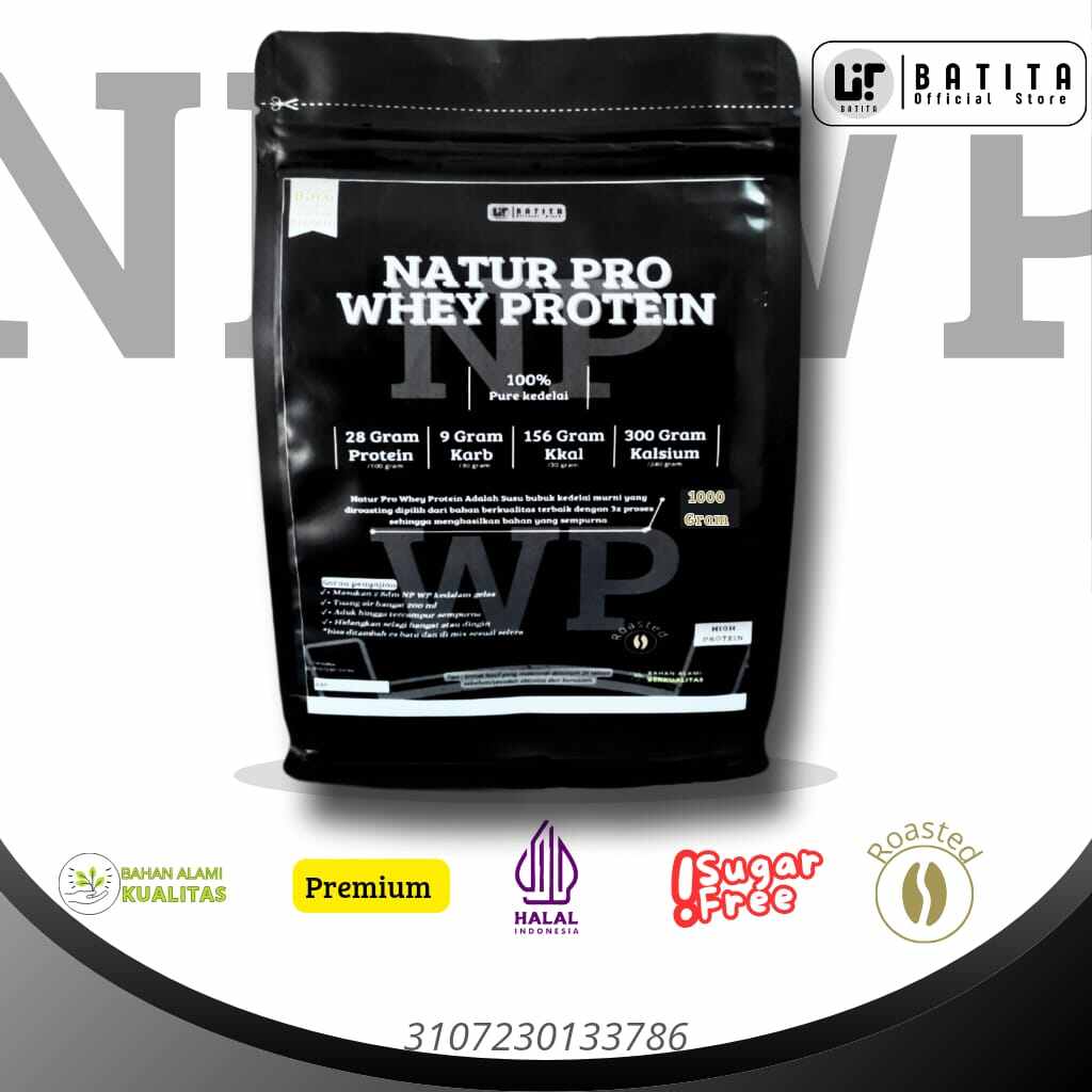 NATUR PRO Whey Protein Bubuk Kedelai Murni 1000 Gram | Lazada Indonesia