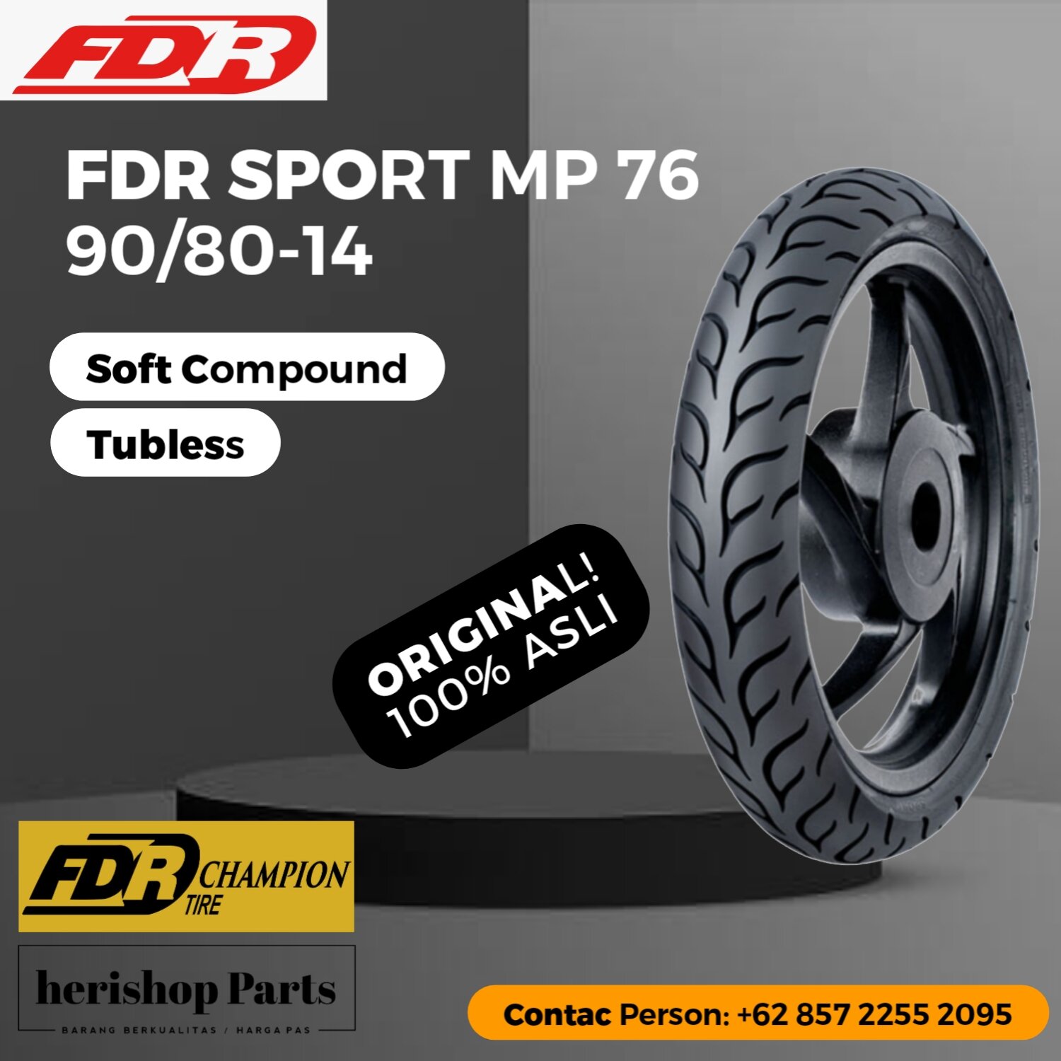 Fdr Sport Mp 76 ukuran 90/80-14 | Lazada Indonesia