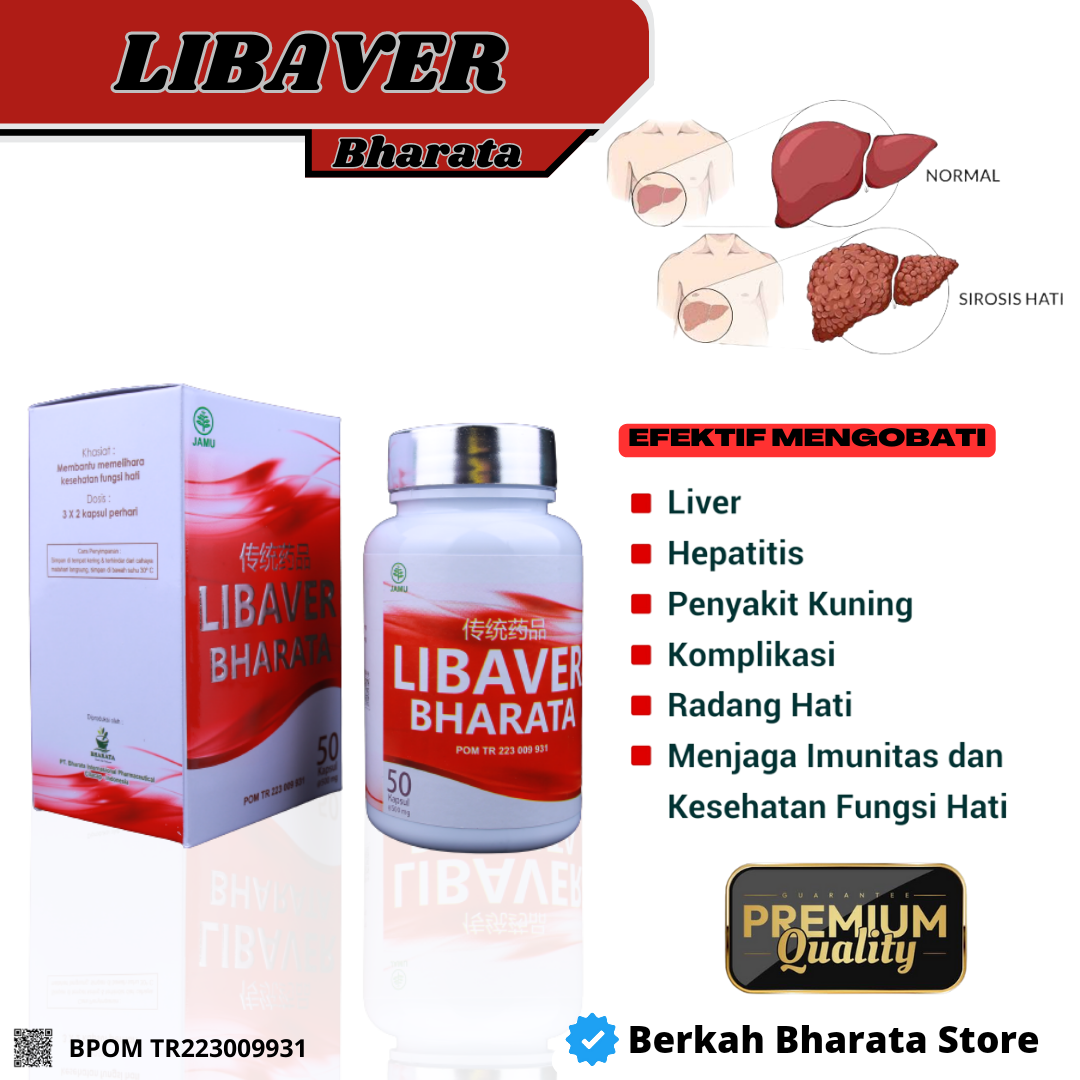 Obat Liver Hepatitis Paling Ampuh Libaver Bharata Original Isi 50 ...