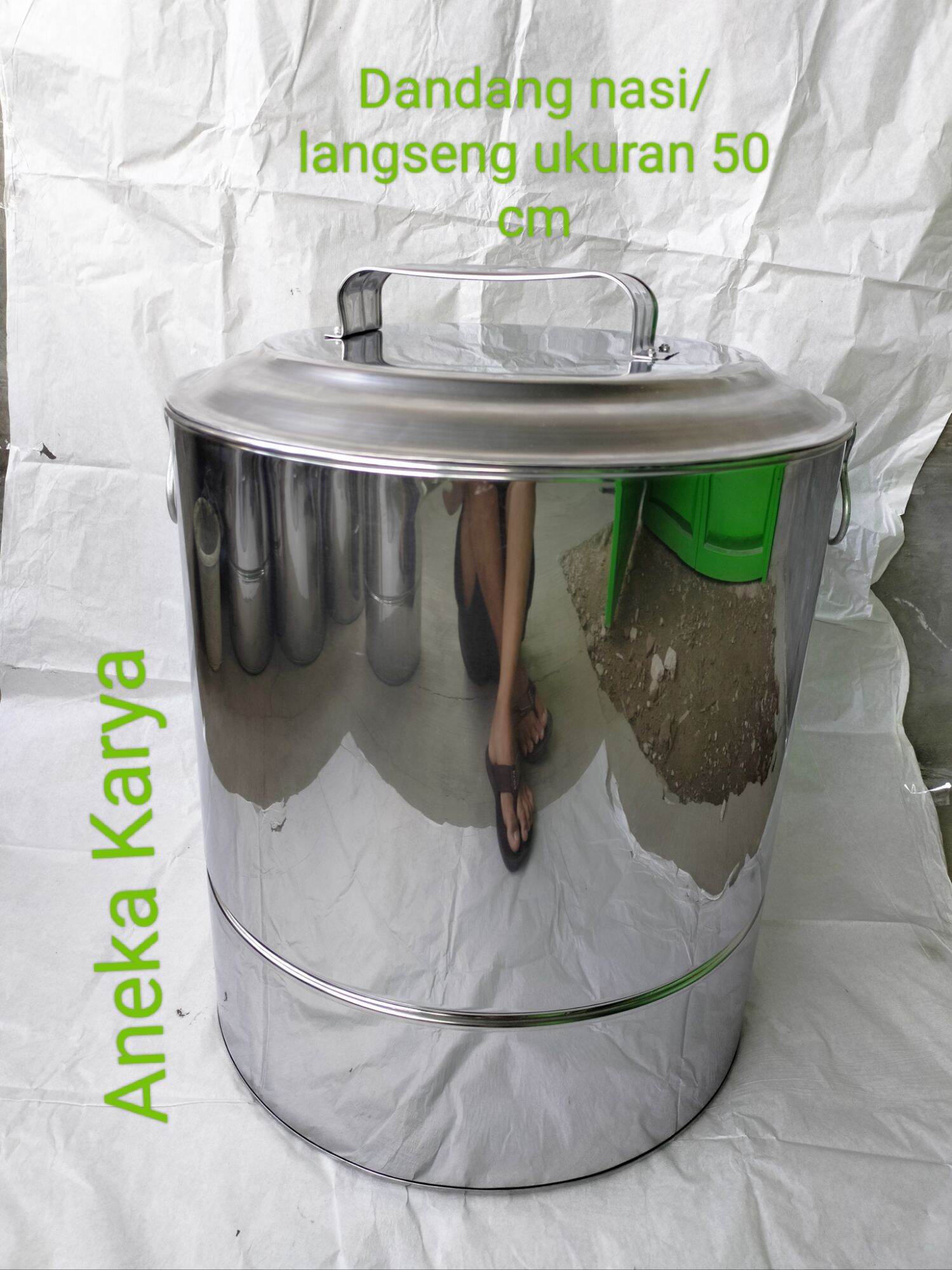 Dandang nasi atau kukus/langseng ukuran 50 cm tebal stainless steel ...