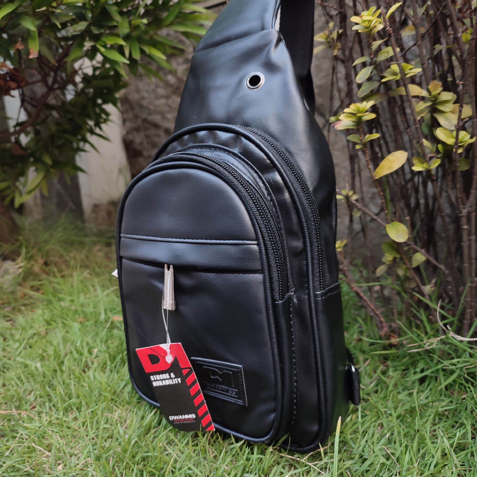 Tas Selempang Pria | Waist Bag Pria Kulit Sintetis | Sling Bag Pria ...