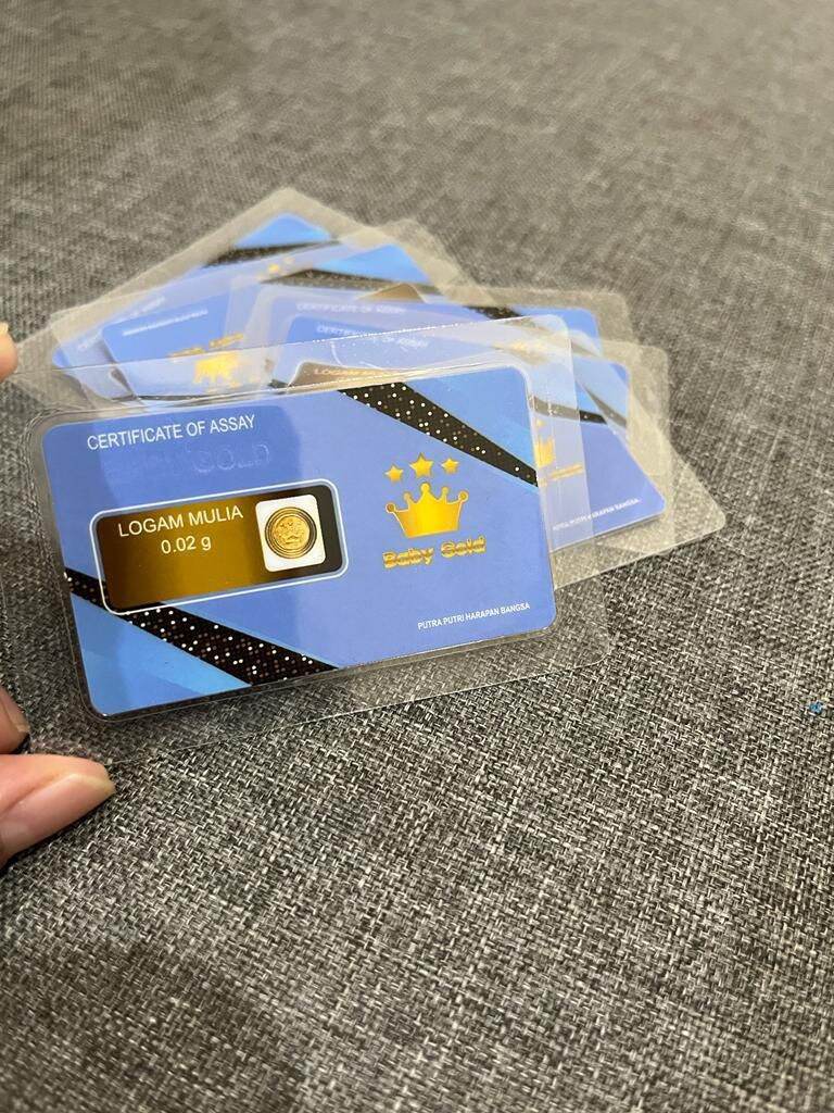 baby gold emas mini emas kecil asli 999 emas 24 karat antam ...
