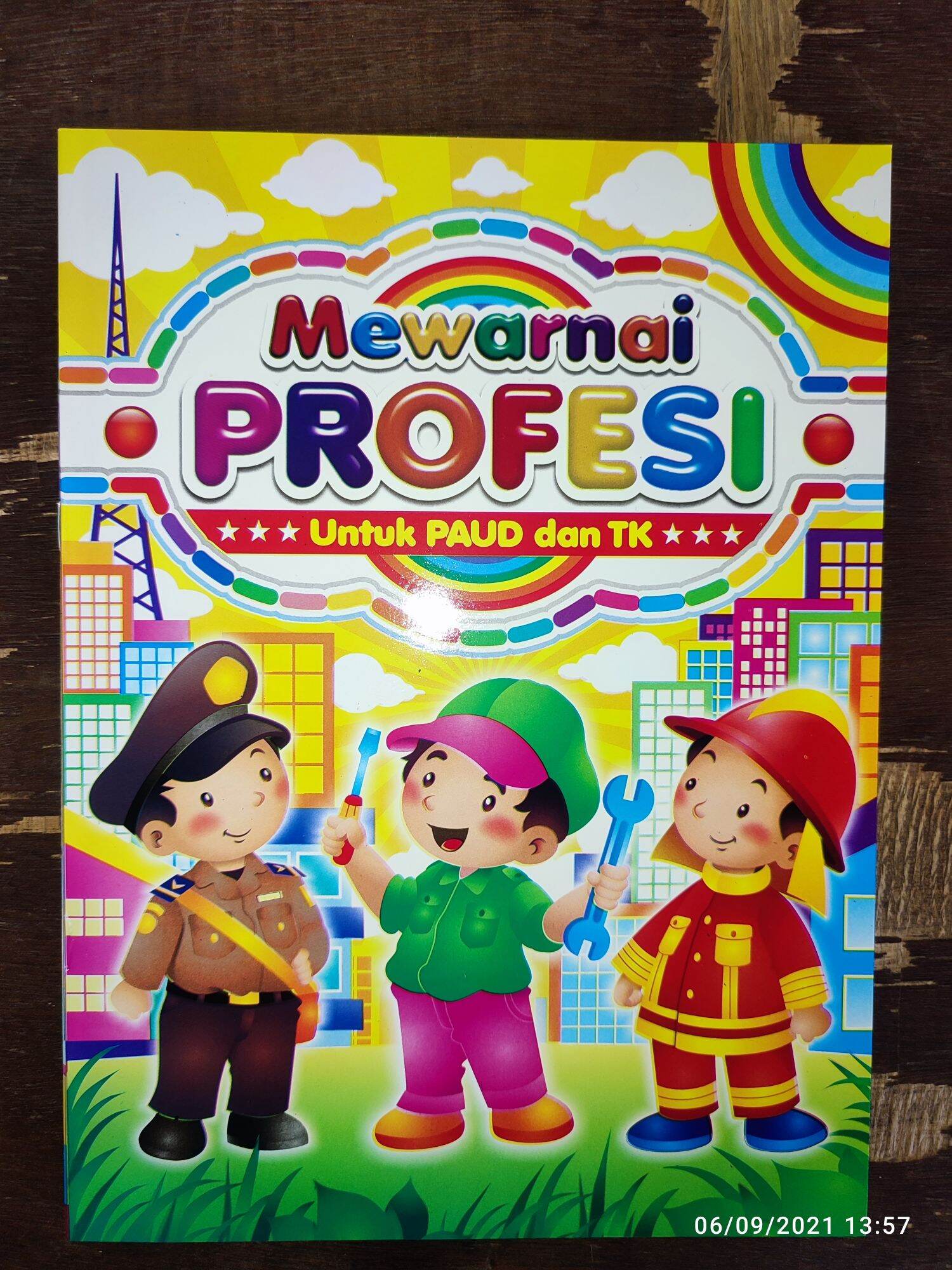Buku Anak Mewarnai Profesi Untuk Paud Dan TK Full Colour | Lazada Indonesia