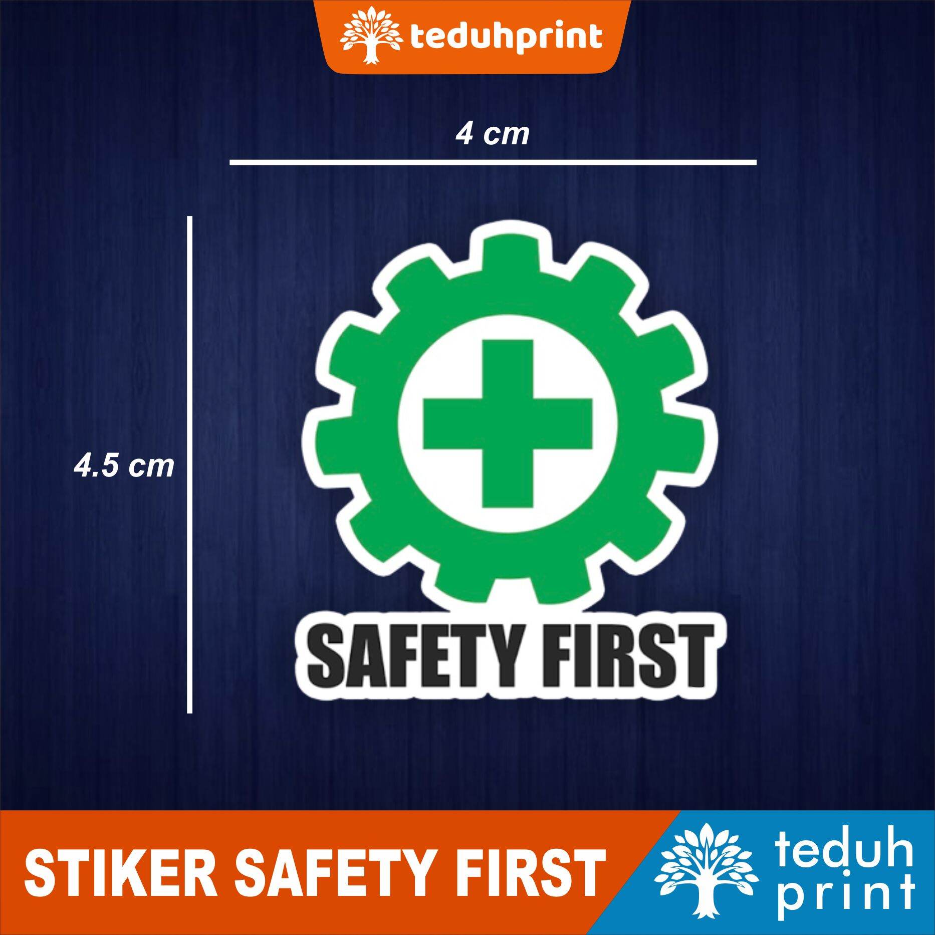 Sticker Stiker SAFETY FIRST K3 Keselamatan Kerja Proyek / Stiker K3 ...