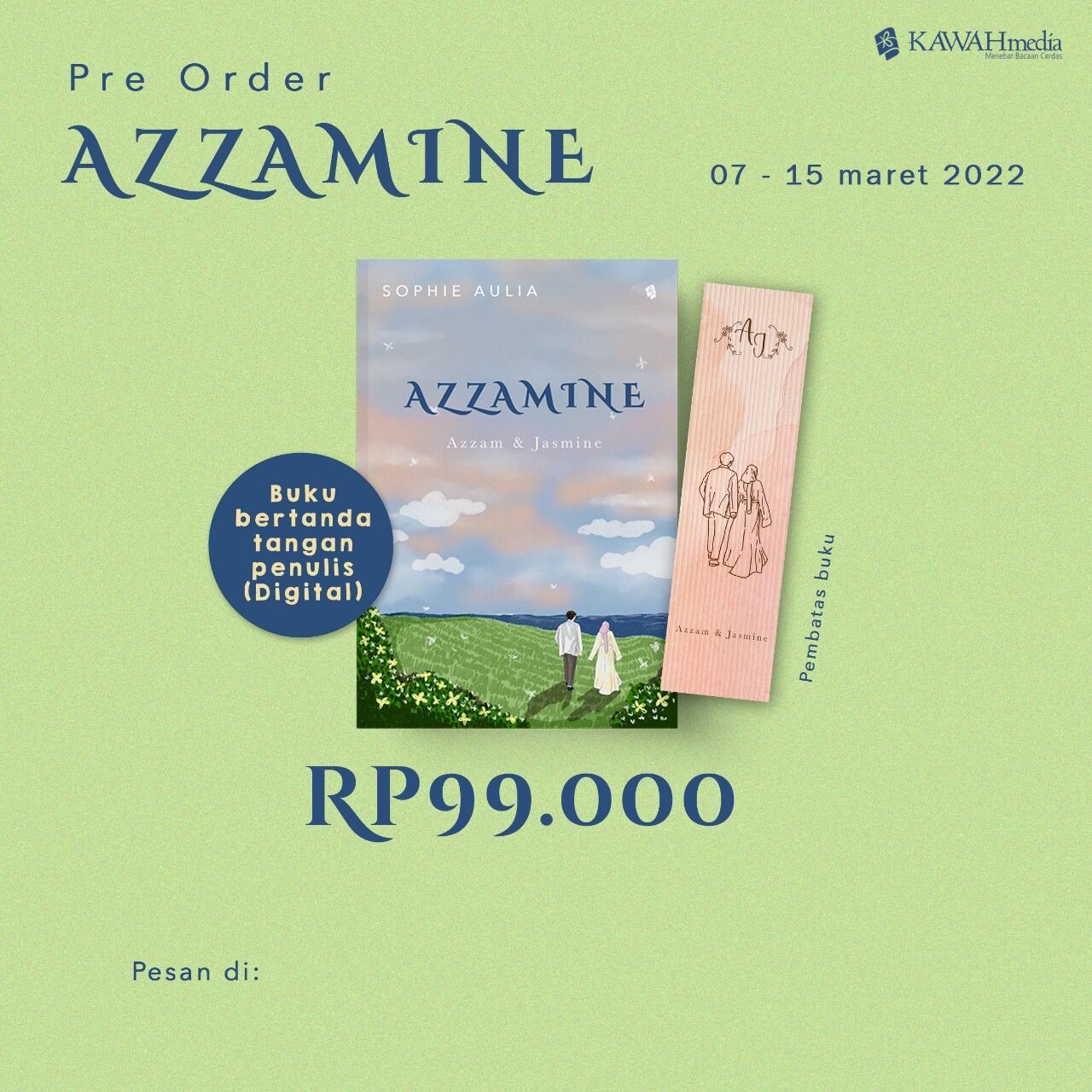 NOVEL AZZAMINE By SOPHIE AULIA (100% ORIGINAL) | Lazada Indonesia