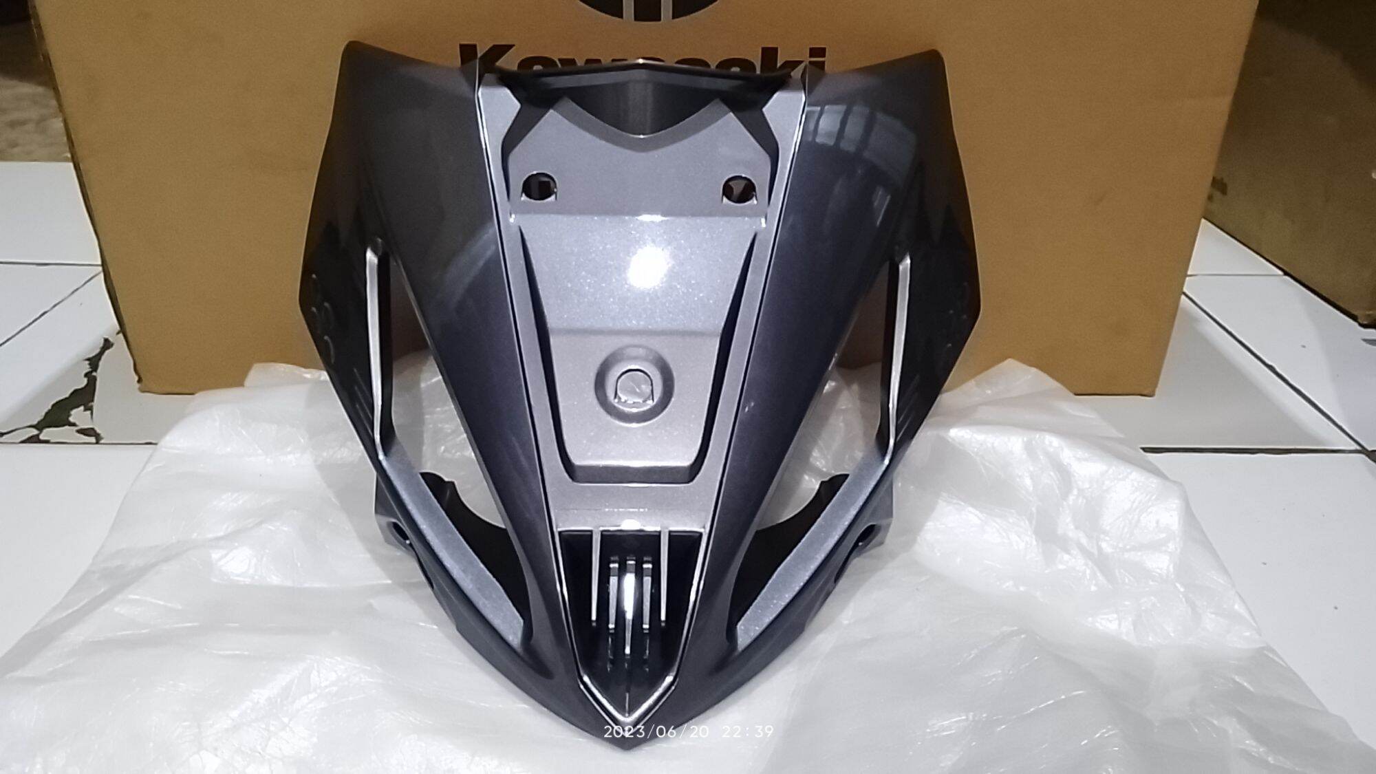Tameng atau body depan Kawasaki edge warna silver | Lazada Indonesia