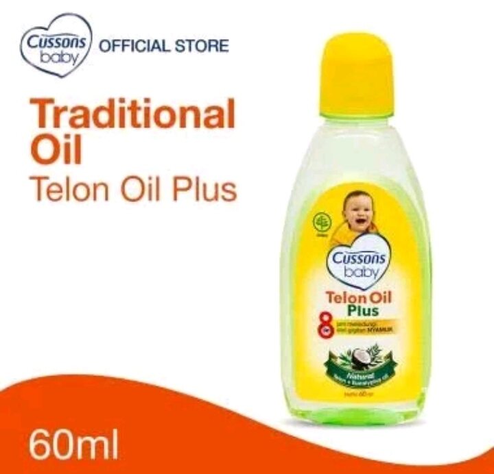 cussons baby telon oil plus 60ml | Lazada Indonesia