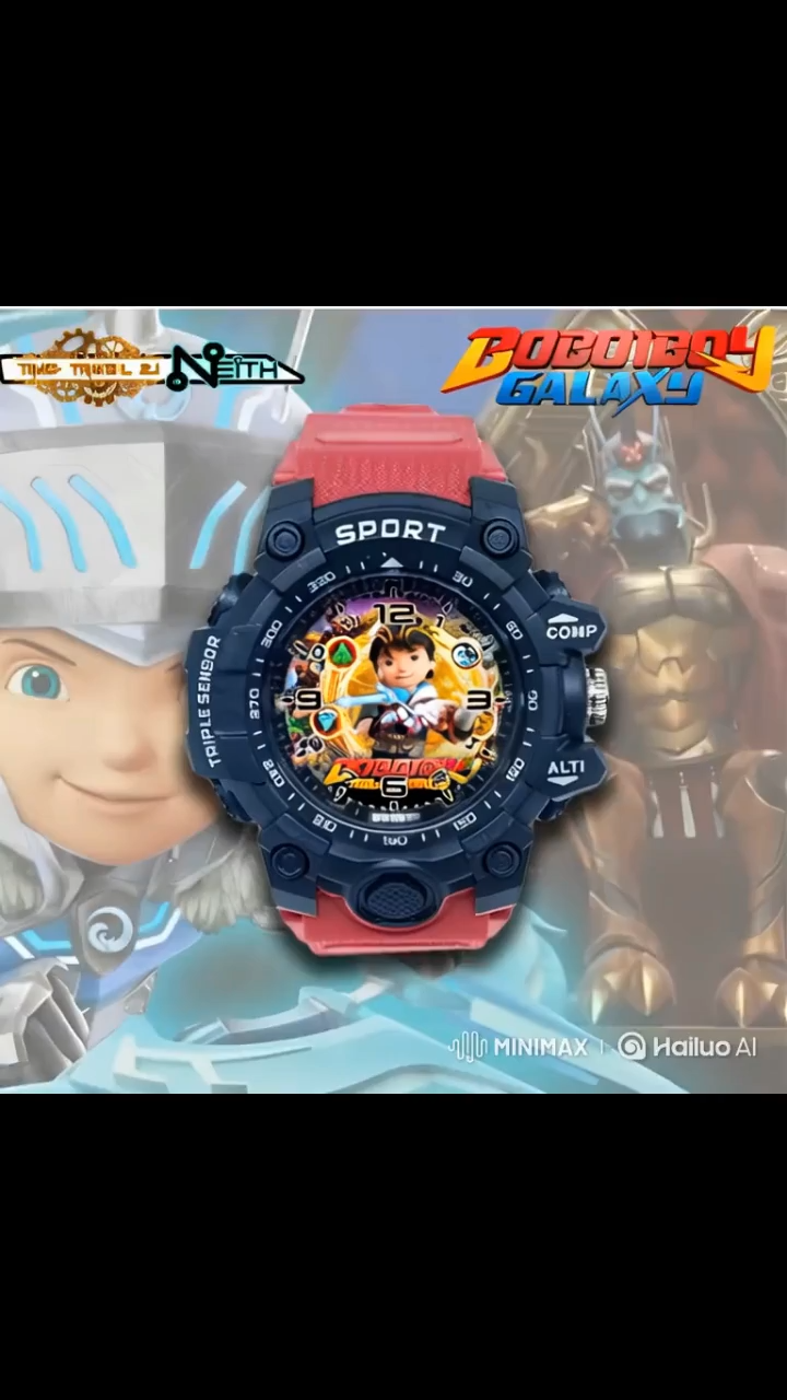Jam Tangan Anak Sport Karakter Sonic Strap Ruber Sporty Anti Air ...