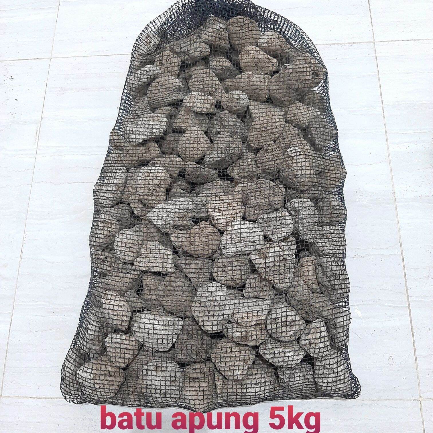 Batu apung pumice stone kemasan 5kg media filter akuatium dan kolam ...