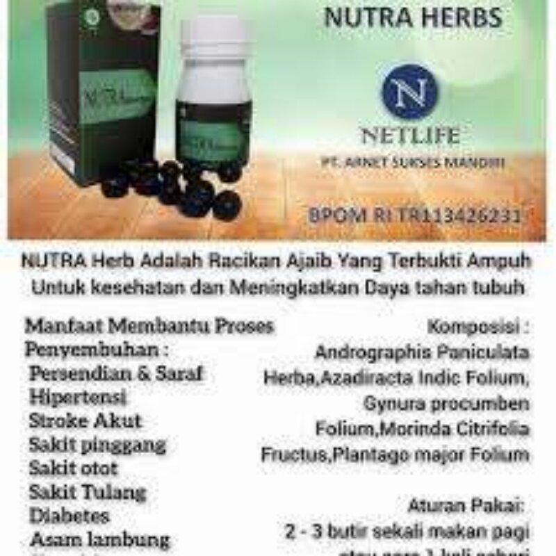 Pil hitam nutra herbs saraf kejepit | Lazada Indonesia