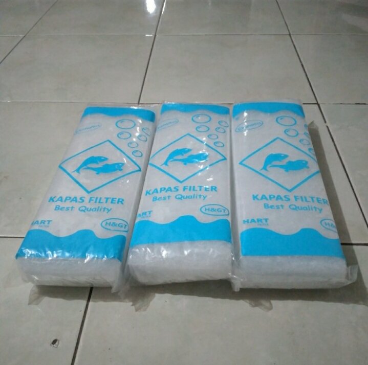 Kapas filter dakron filter busa filter aquarium 2 lapis | Lazada Indonesia