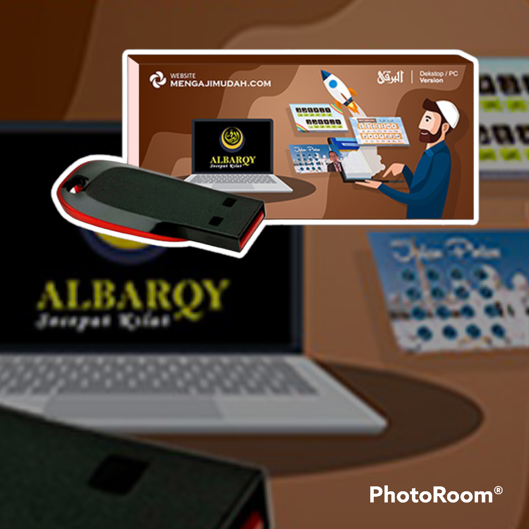 Paket Flash Disk Buku Belajar Membaca dan Mengaji Al Quran Metode Al Barqy sistem 200 menit ...