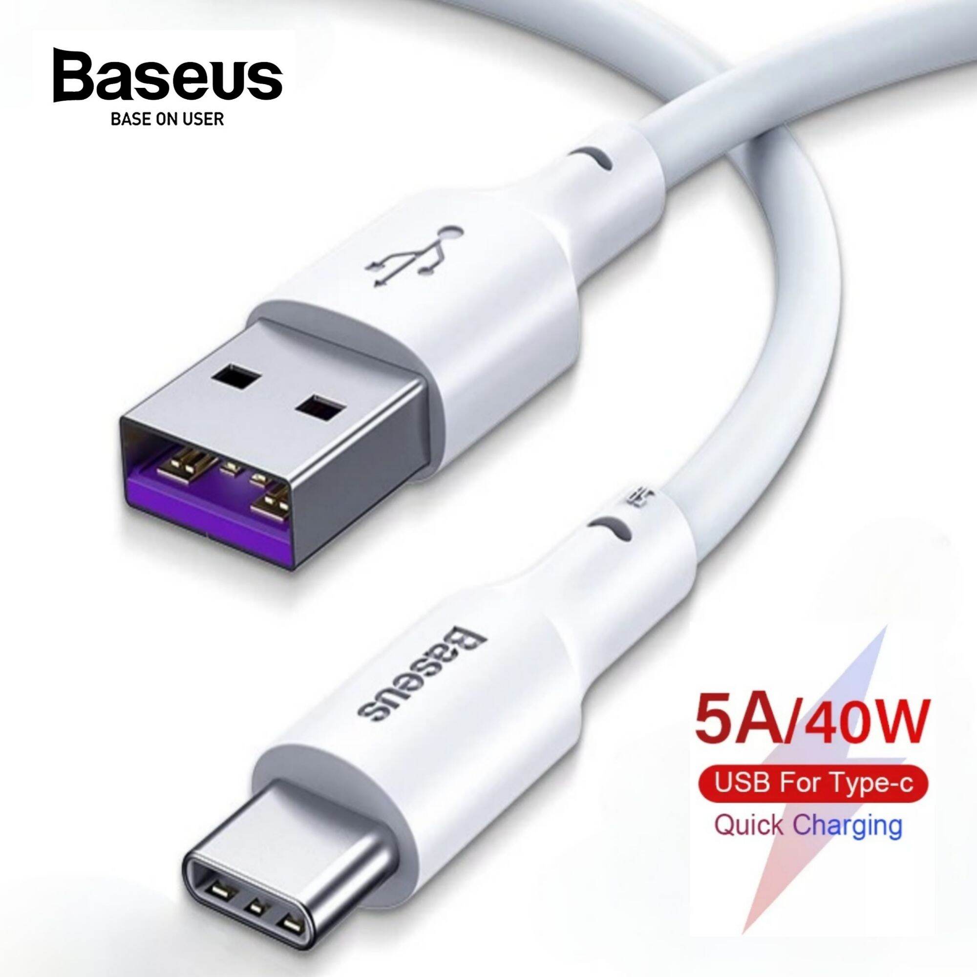 KABEL DATA CHARGE USB TYPE C 5A 40W FAST CHARGING ORIGINAL BASEUS ...