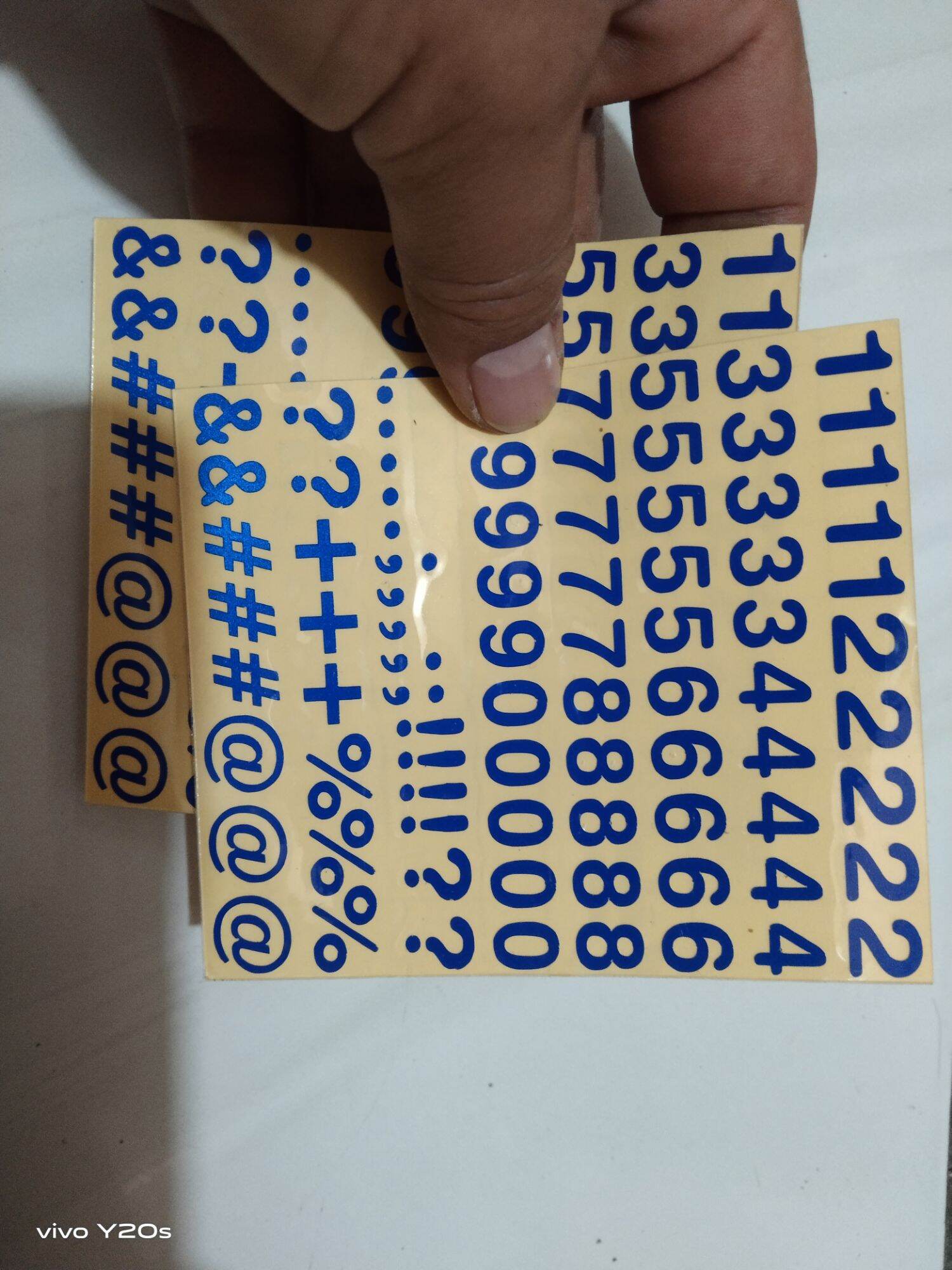 Stiker Cutting Angka Kecil ( isi 2 pcs ). | Lazada Indonesia