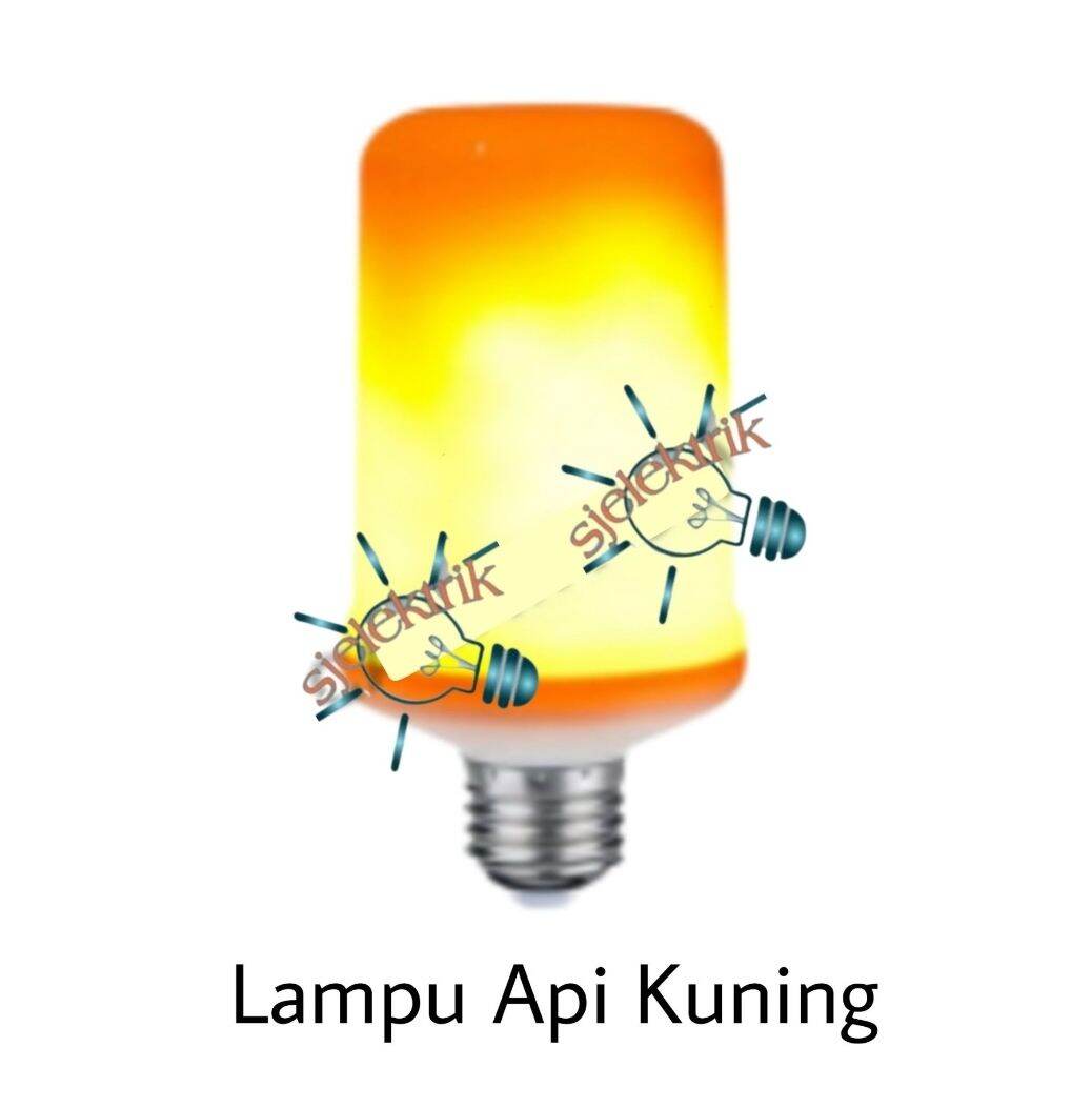 Lampu Led Api Obor Led Bohlam / Lampu Led Api Hias Dinding / Lampu Led ...